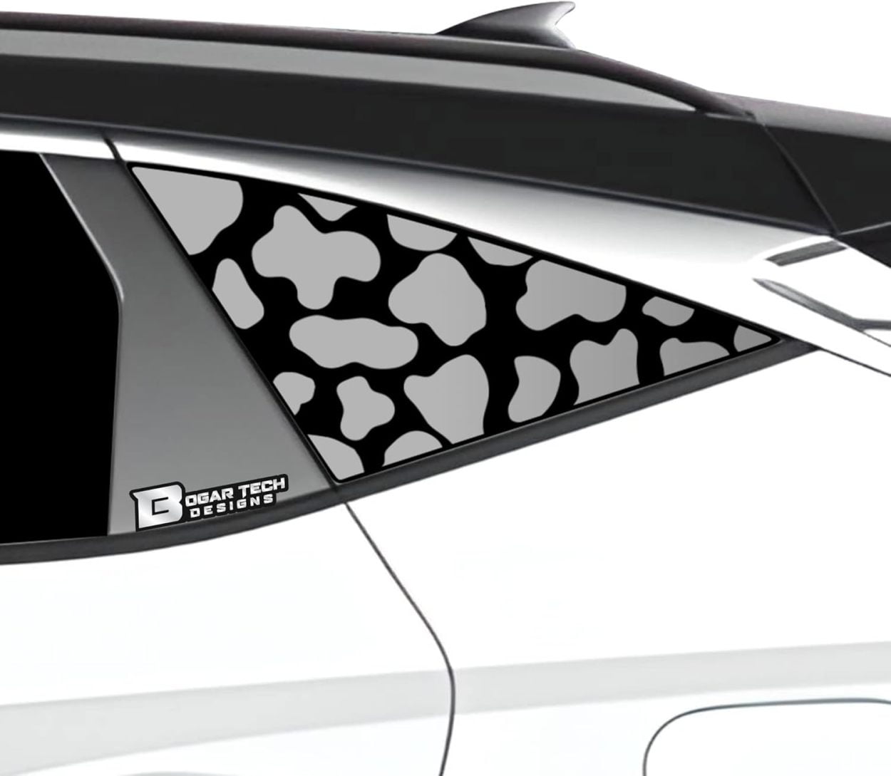 RWYP Precut Quarter Window Animal Cow Print Vinyl Decal Stickers ...