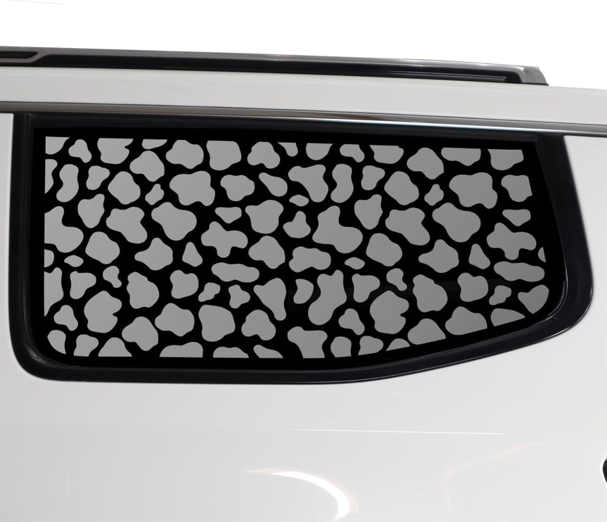 RWYP Precut Quarter Window Cow Print Vinyl Decal Sticker Compatible ...