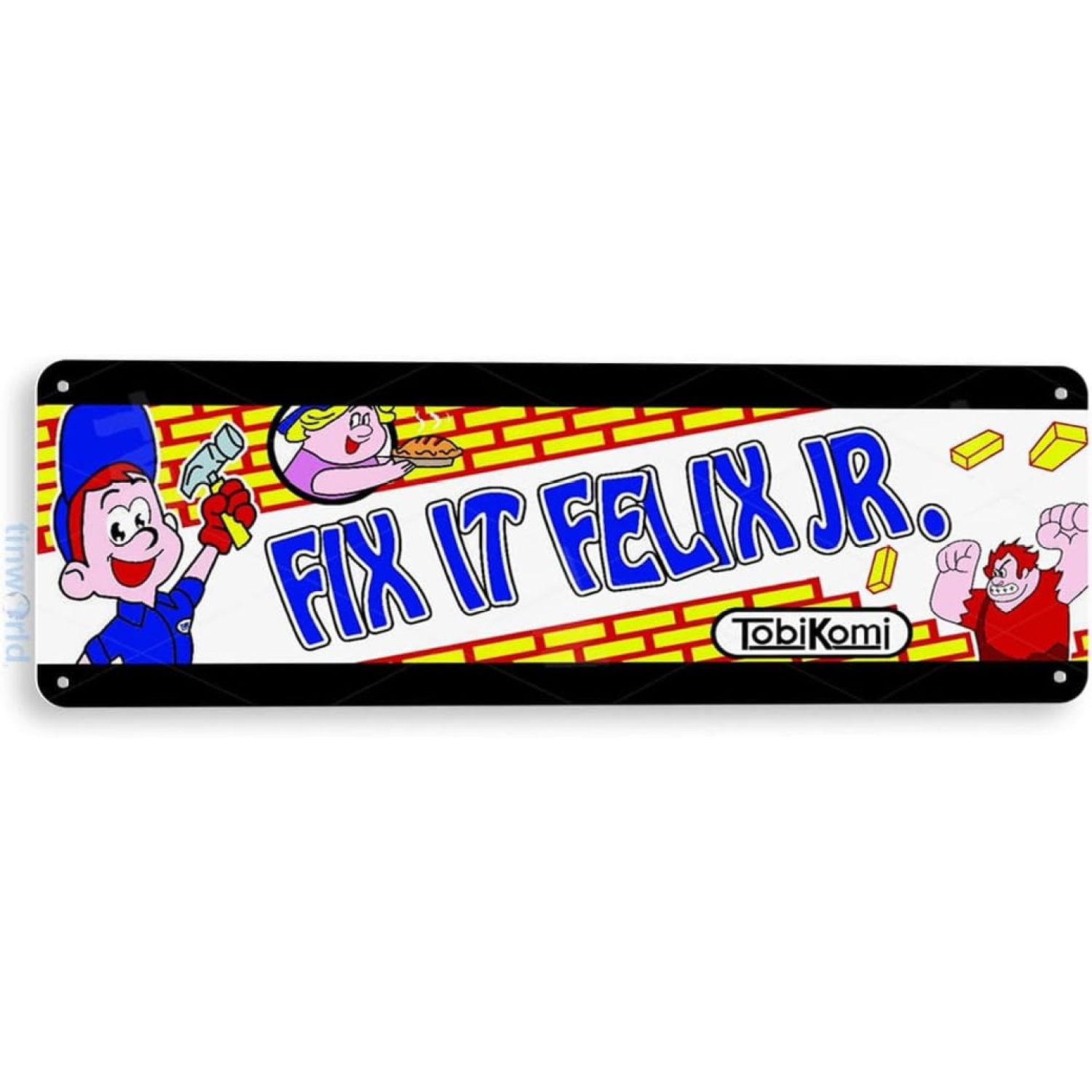 RWYP Tin Sign: Fix It Felix Jr Arcade Game Room Marquee Metal Sign Retro Console 6” x 18” A888 ...