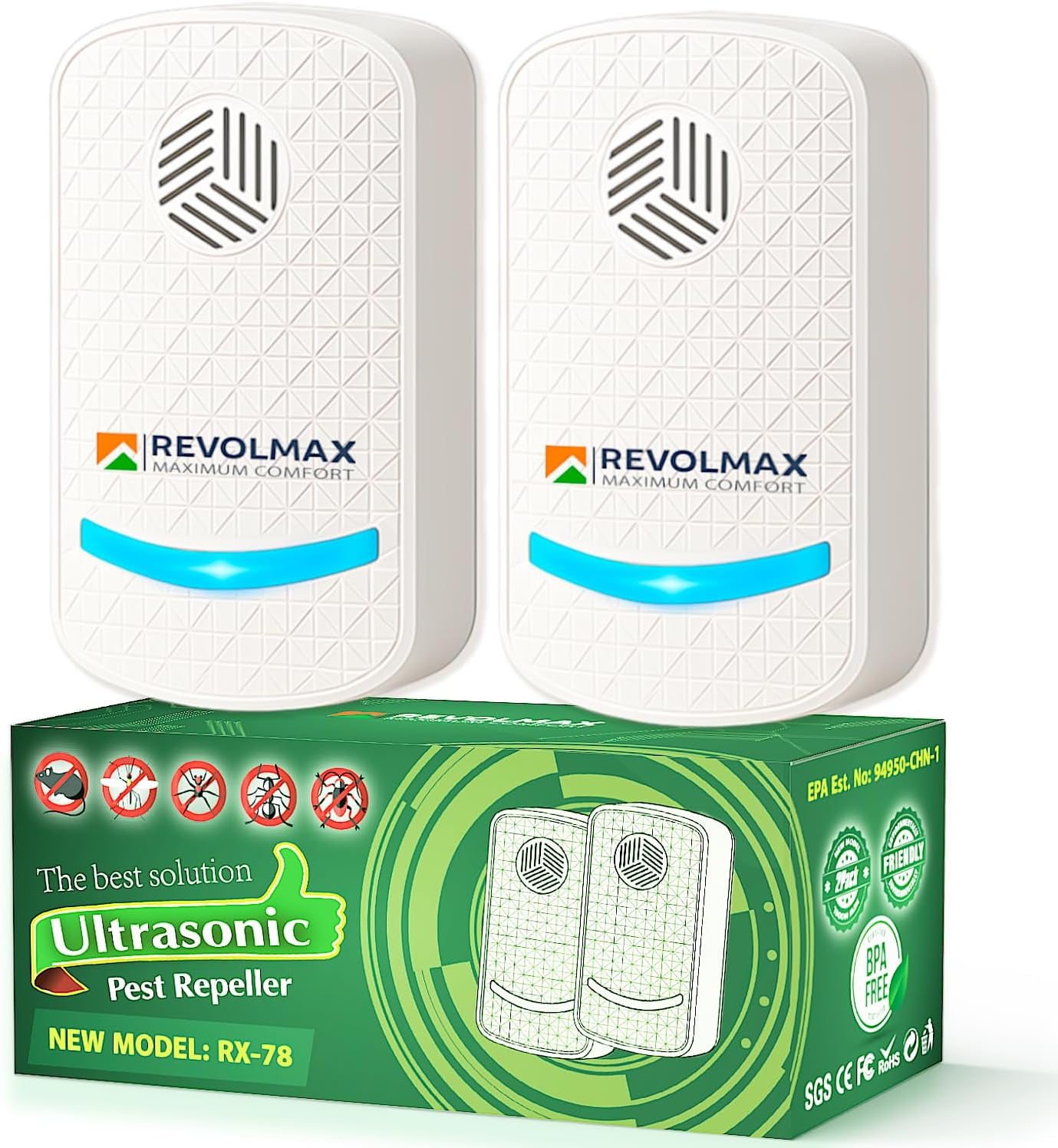 RX-78, Ultrasonic Pest Control ler - Electronic & Ultrasound, Indoor ...