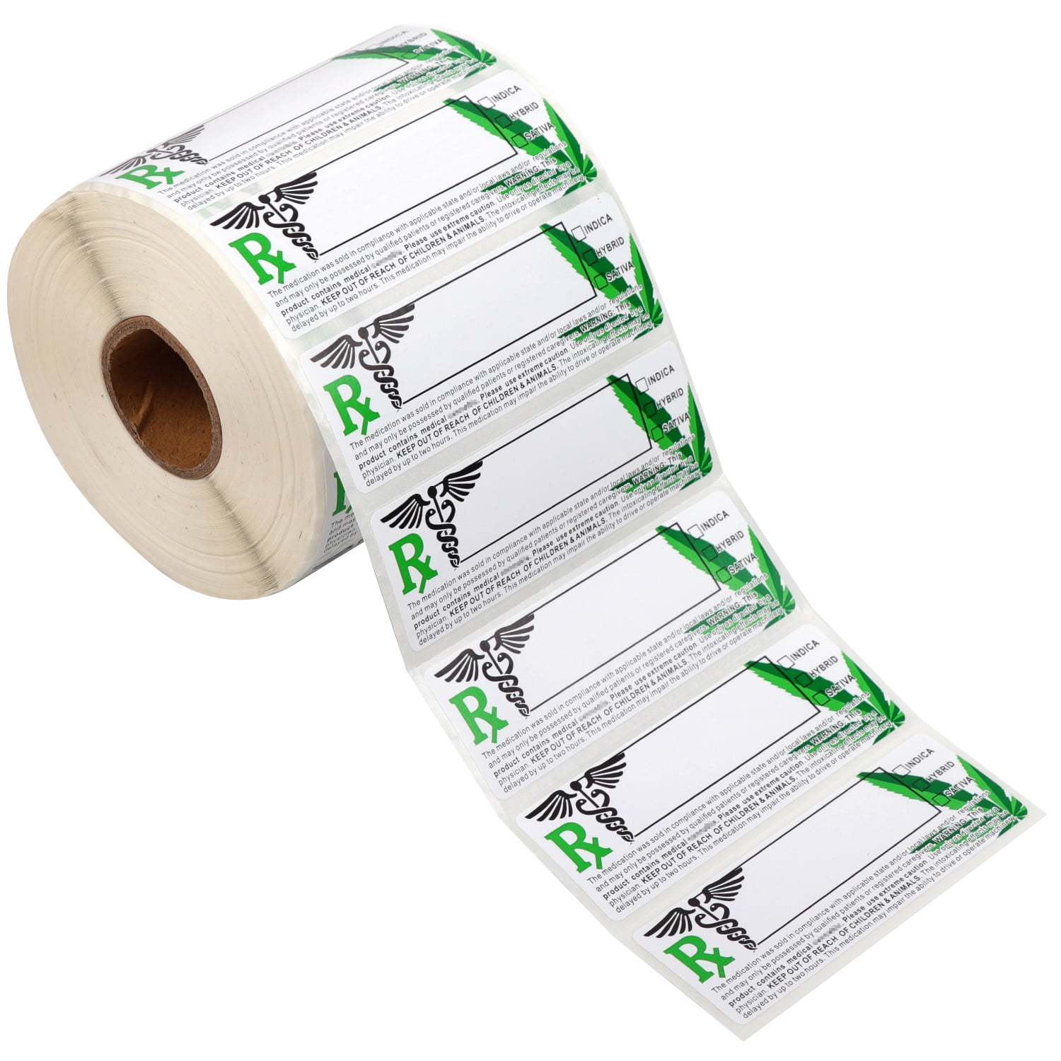 NuBliss Leaf Design Universal RX Identity Small Labels, Label Bulk ...