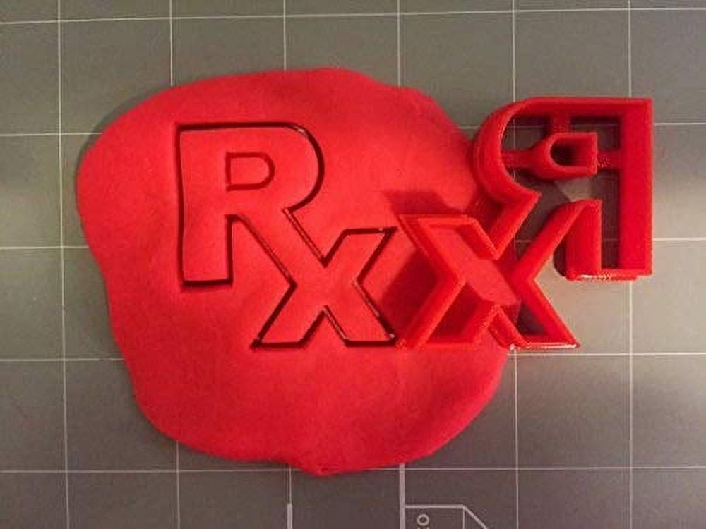 RX Logo Cookie Cutter (2 Inch)- Fast Shipping - Sharp Edges ...