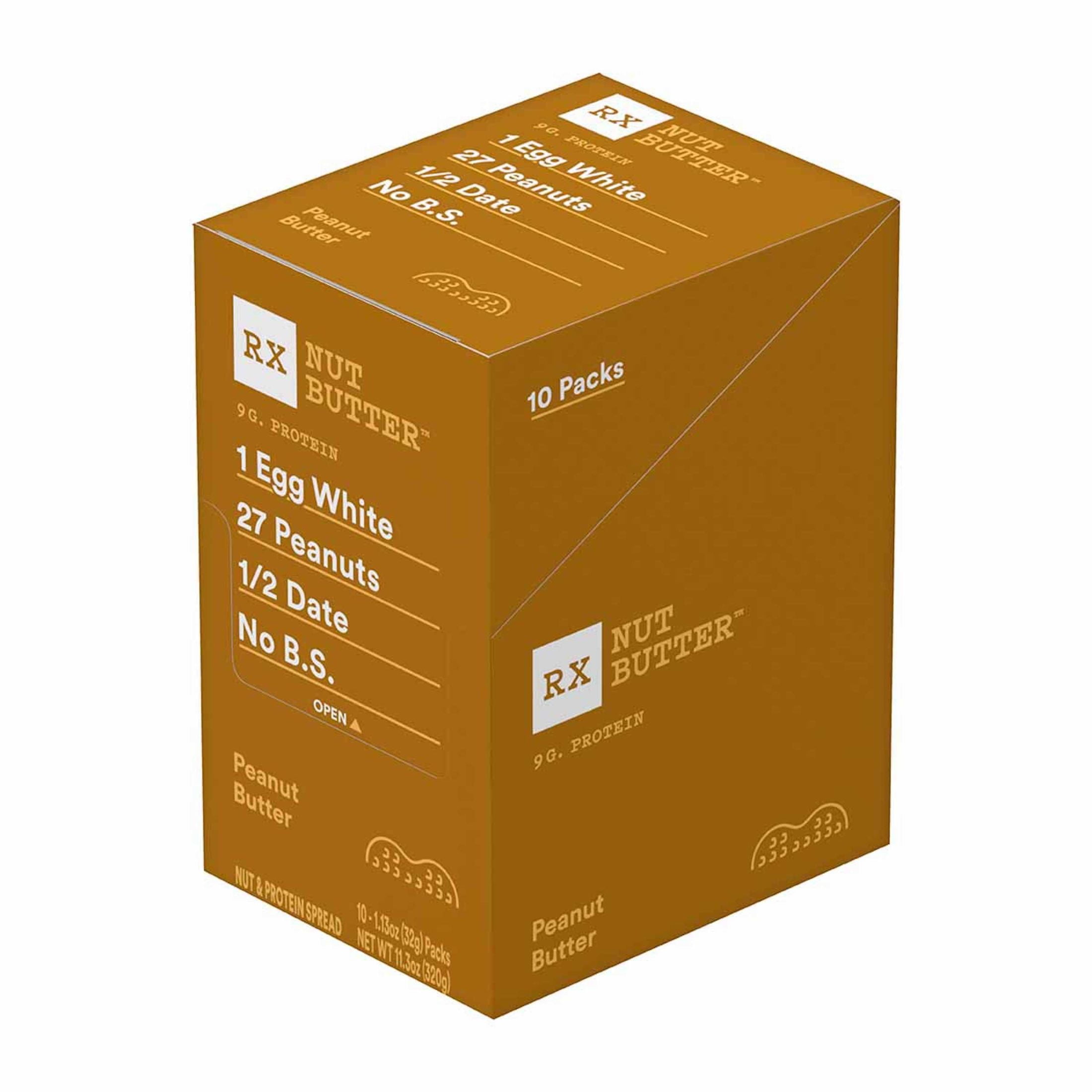 RX Nut Butter, Gluten-Free Plain Peanut Butter, Delicious Flavor, 10 ...