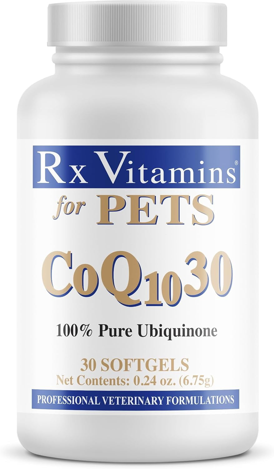 RX Vitamins 708429080039 COQ10-30 Heart Supplement Softgels for Dogs ...
