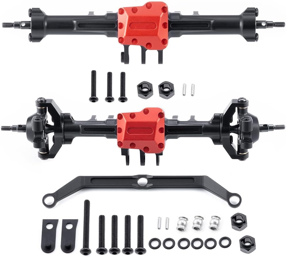 RX4M Standard Front Rear Axles Set Aluminum Alloy Complete Axles for 1/ ...