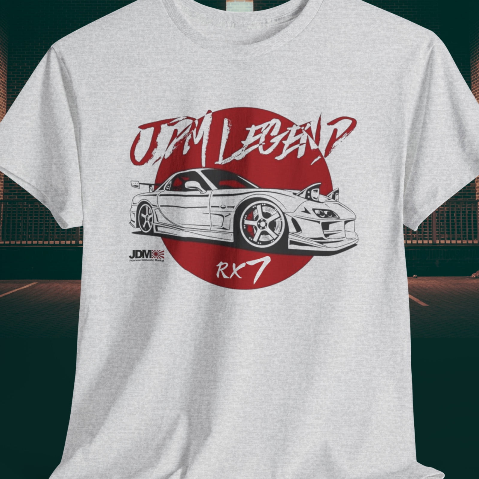 RX7 JDM Car Tee,Red Sun Jdm Japanese Car Logo,Car Unisex T-shirt ...