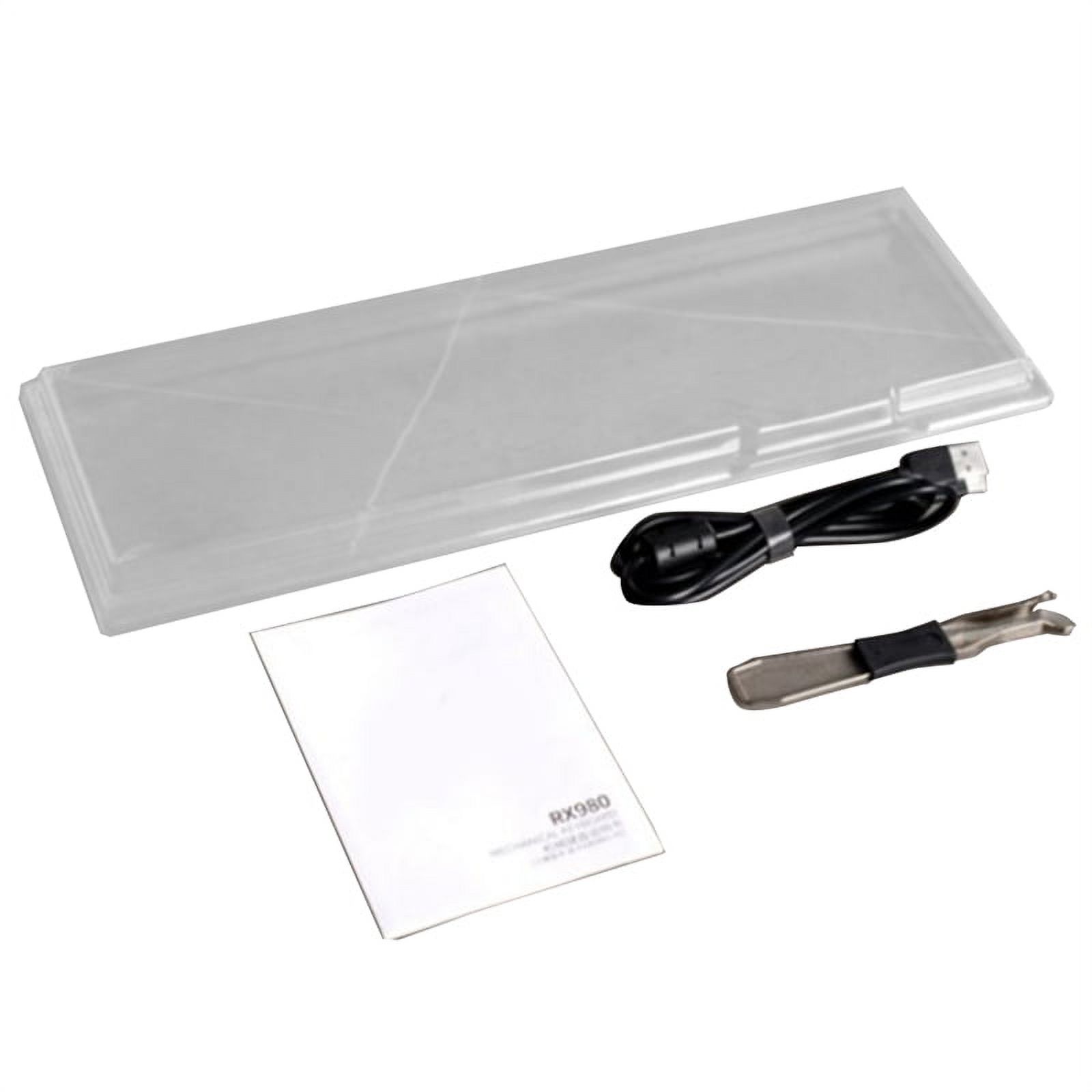 RX980 Hot Swap RGB Mechanical Keyboard Kit Gaming Keyboard 98 Keys Wired Cable 2.4G Bluetooth ...