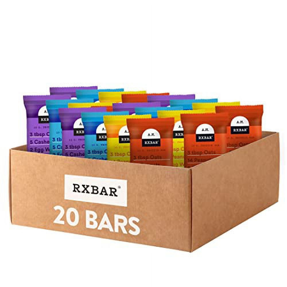 RXBAR A.M. Protein Bars, Variety Pack, Gluten Free Snacks, Breakfast ...