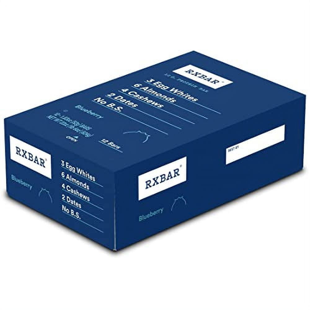 RXBAR Protein Bar, Blueberry, 12g Protein, 22oz Box (12 Count ...