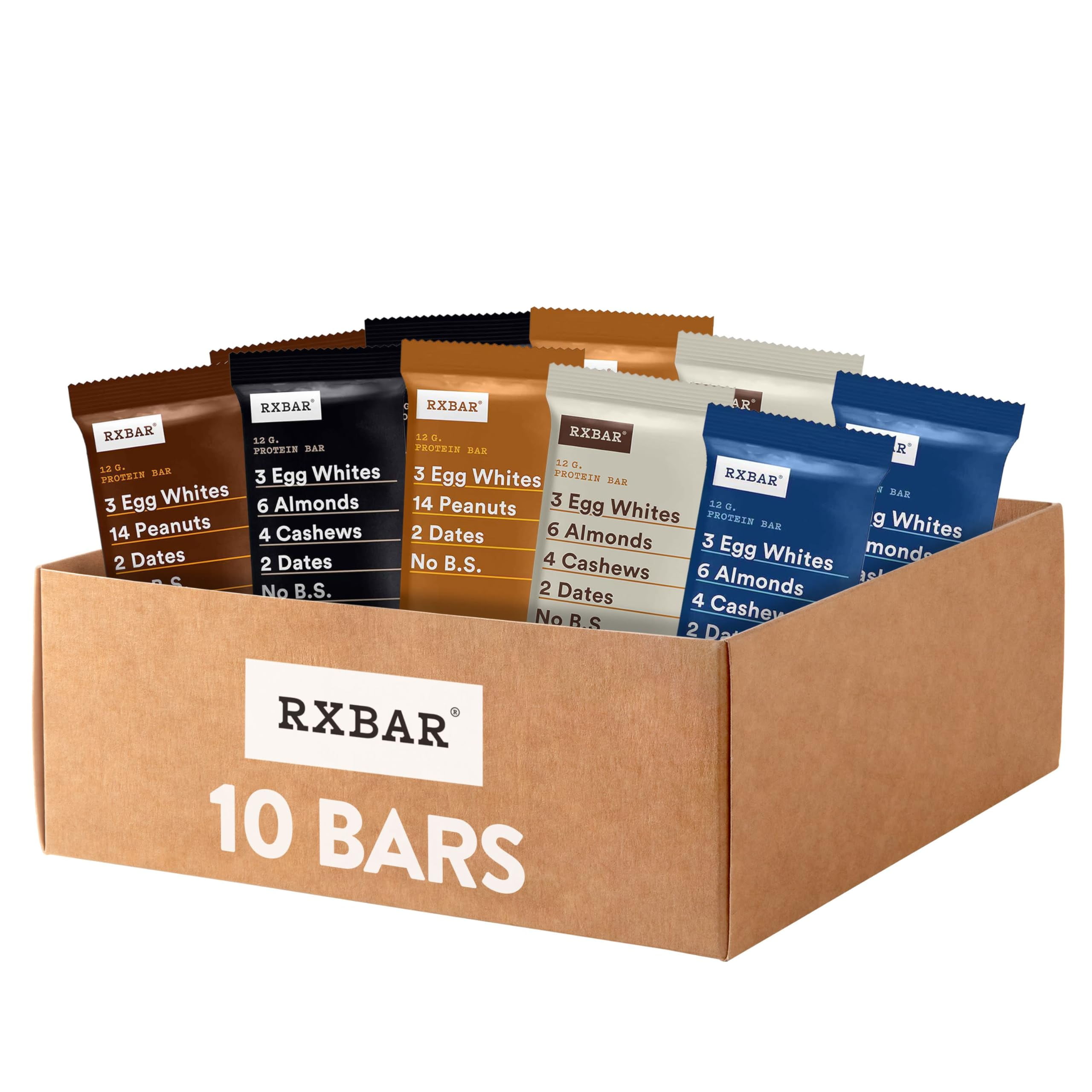 RXBAR Protein Bars, Protein Snack, Snack Bars, Variety Pack (10 Bars) - Walmart.com