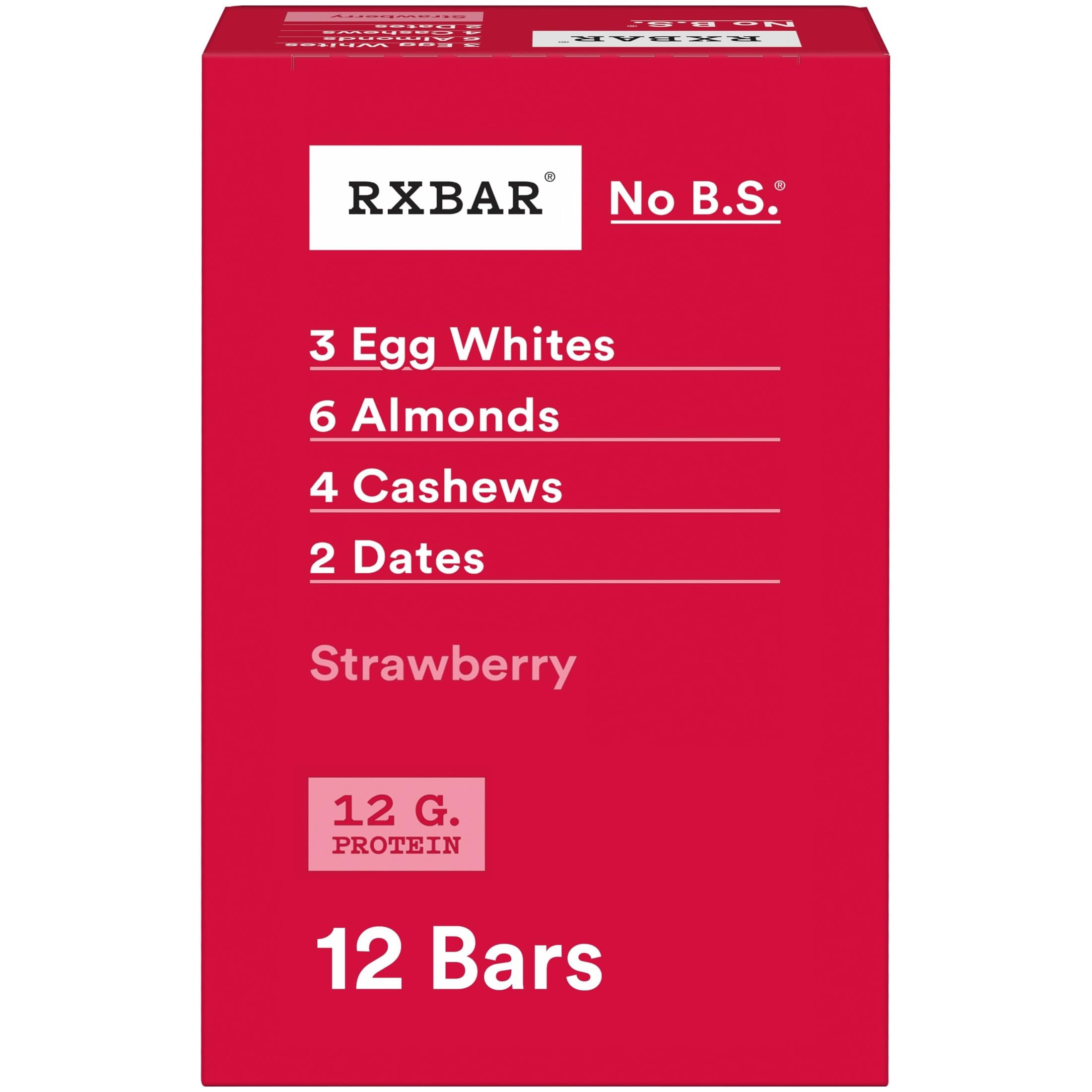RXBAR Protein Bars,TRDN 12g Protein, Gluten Free Snacks, Strawberry ...