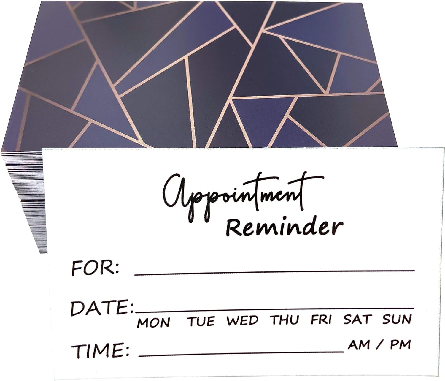 RXBC2011 100 Appointment Reminder Cards Marble Blue - Walmart.com