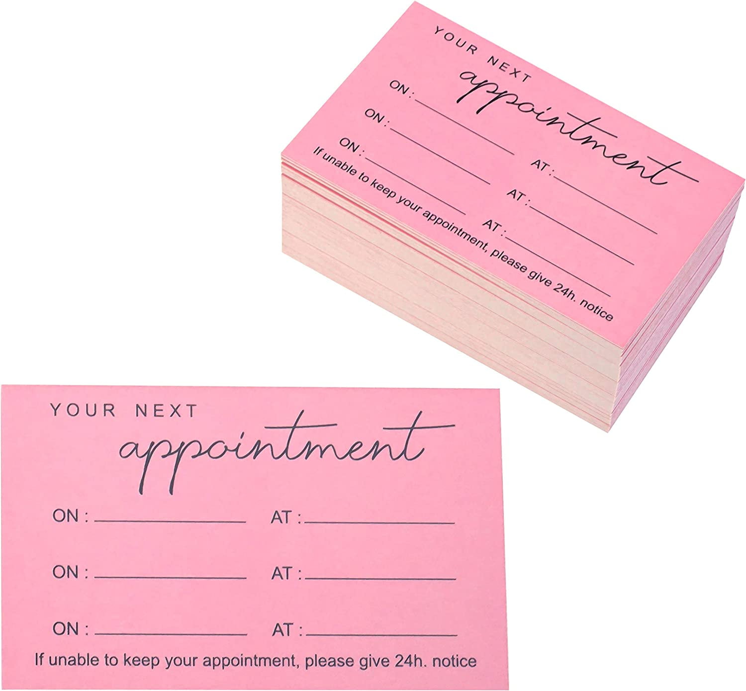 RXBC2011 Appointment Reminder Cards (Pack of 100) for Beauty Makeup ...