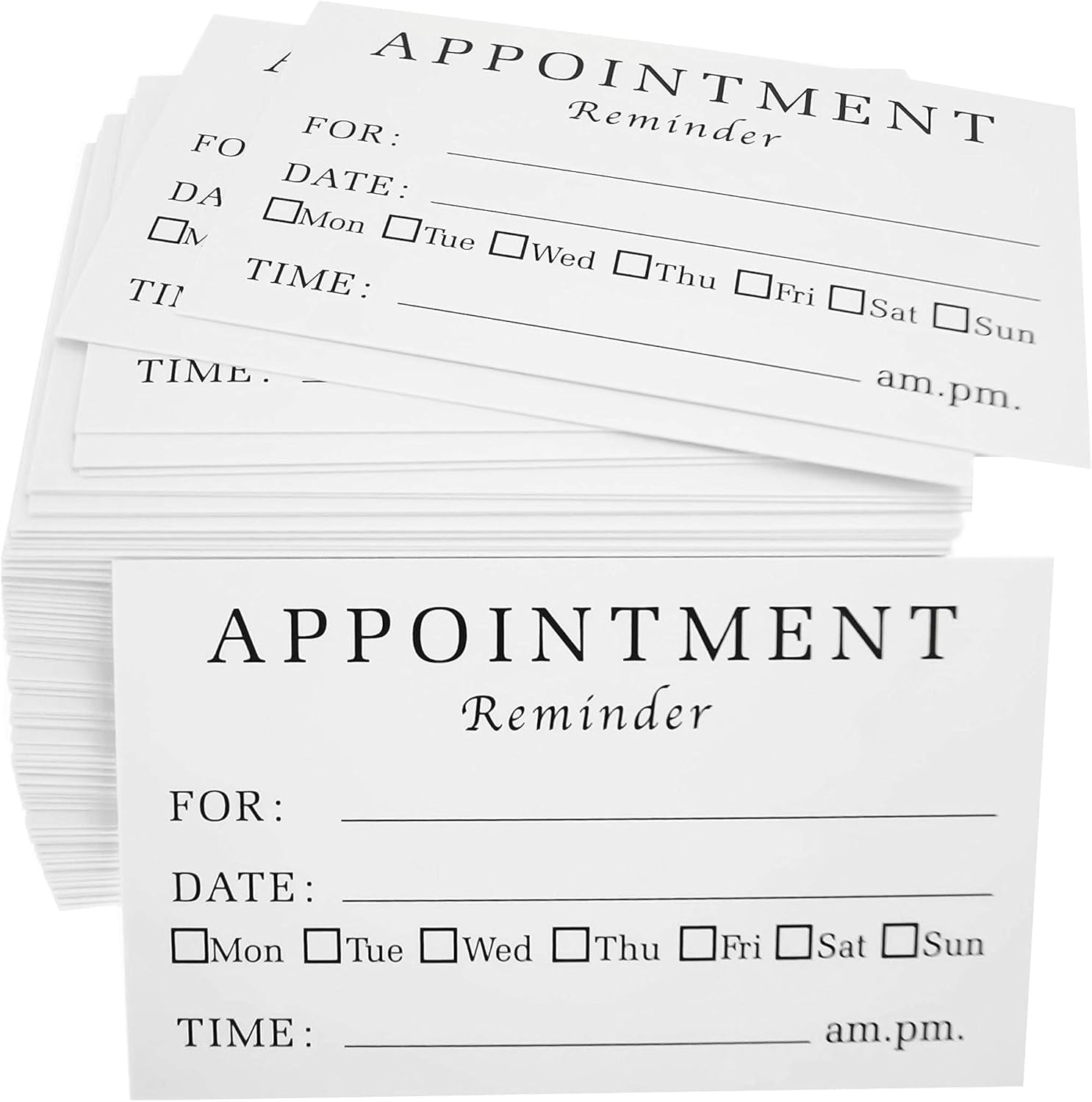 RXBC2011 Appointment Reminder Cards (Pack of 100) for Dentist Therapist ...