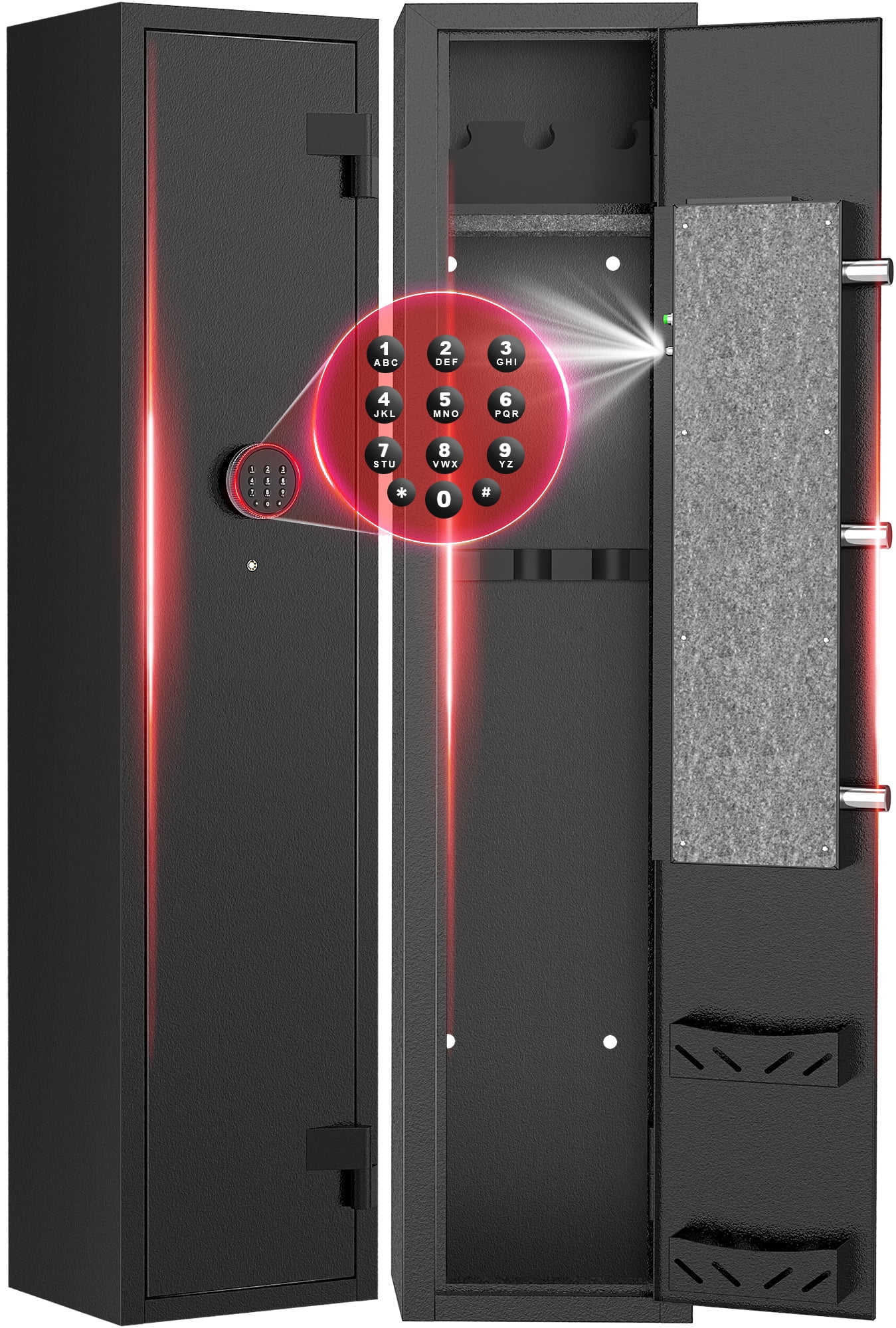 RXDSAFE 2-4 Long Gun Safes, Gun Cabinets for Home Storage of Rifle and ...