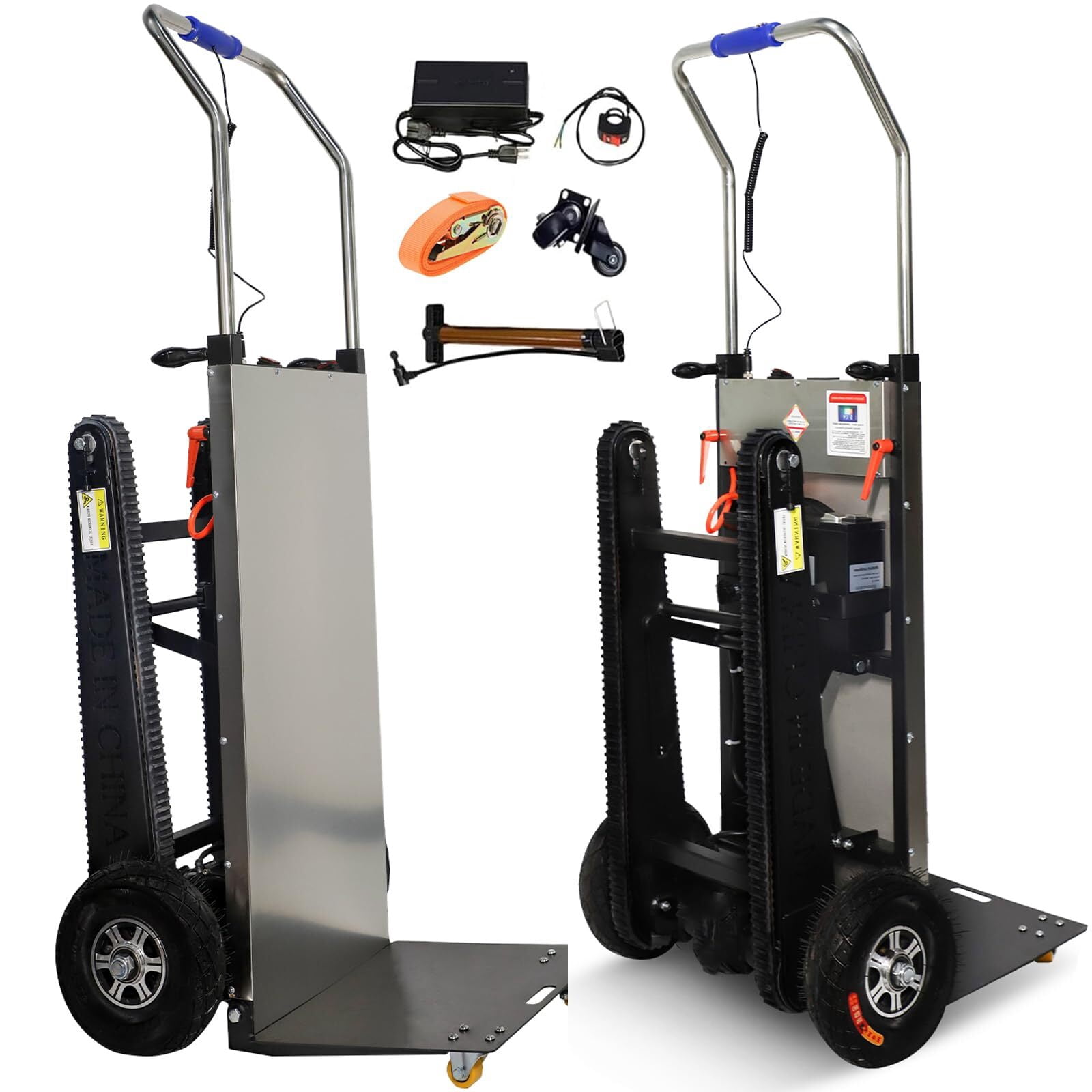 RXFSP Electric Stair Climbing Dolly - 661lb 600W Powered Hand Truck ...