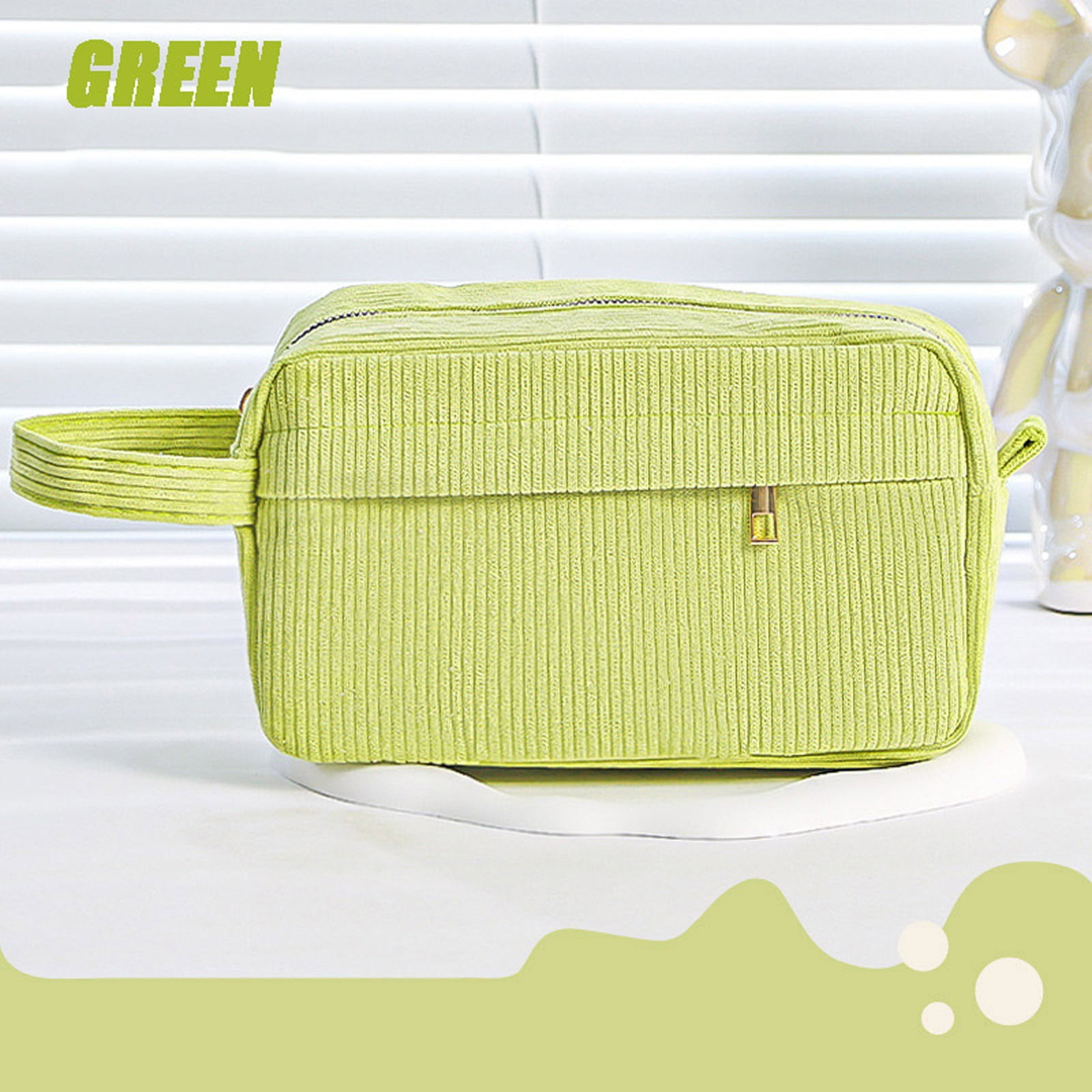 RXIRUCGD 1 Pc Corduroy Pencil Case Solid Color Simplicity Stationery ...