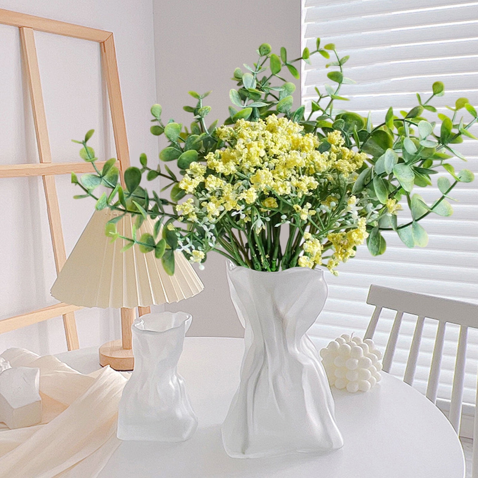 RXIRUCGD 12-Pack Realistic Eucalyptus Stems with Artificial Starry ...