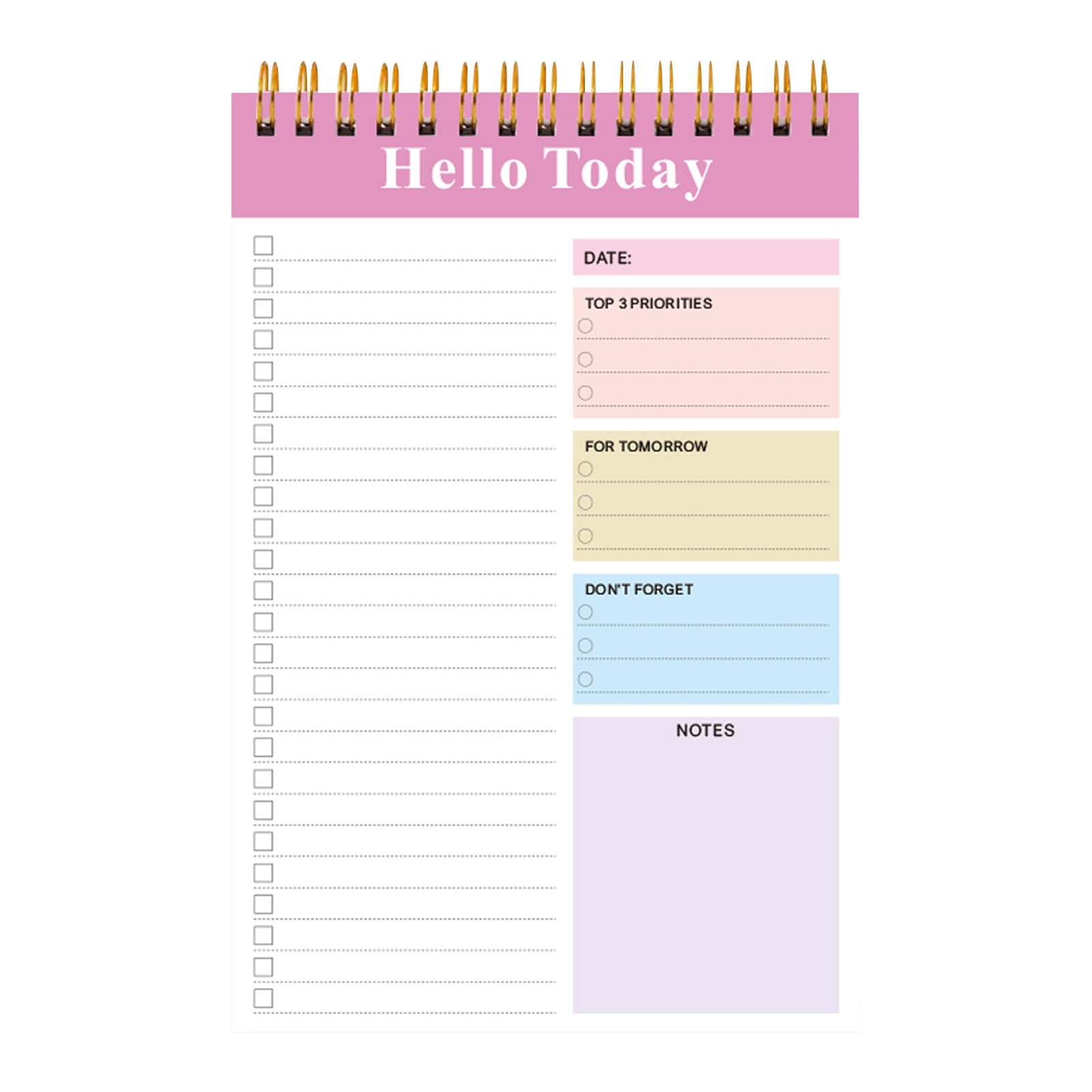 RXIRUCGD 2025 Planner, To Do List Pad Daily Planner, Daily To-Do ...
