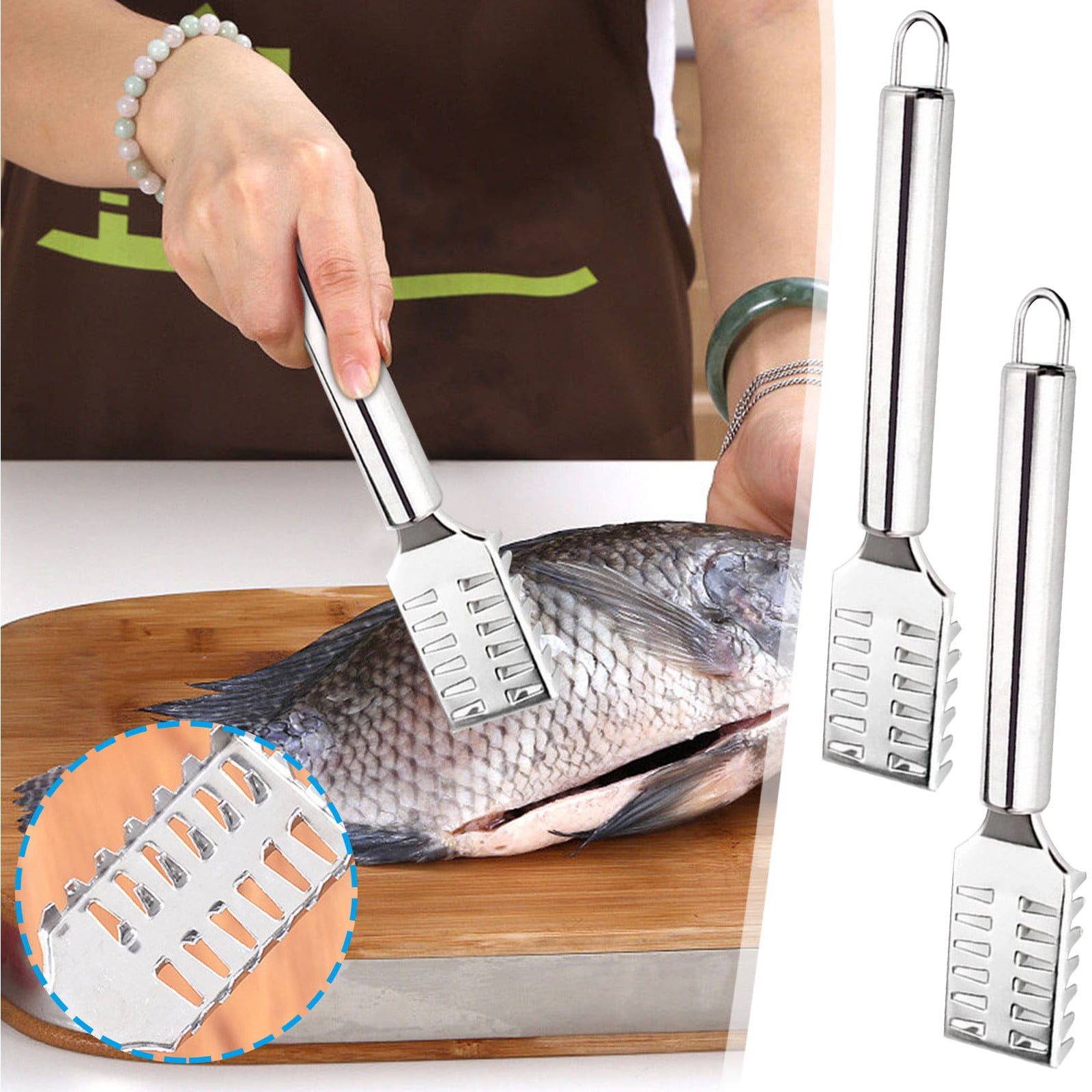 RXIRUCGD 2pc Fishy Scale Planer Fishy Scale Knife Fishy Scale Scraper ...