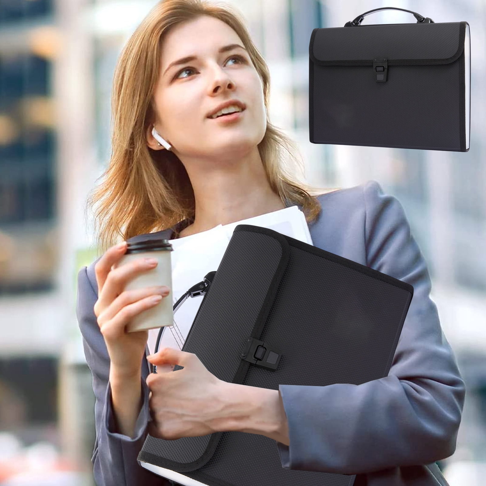 RXIRUCGD Accordion File Organizer, 13 - Pocket Expanding File Folders for Paper Receipts, Bills ...