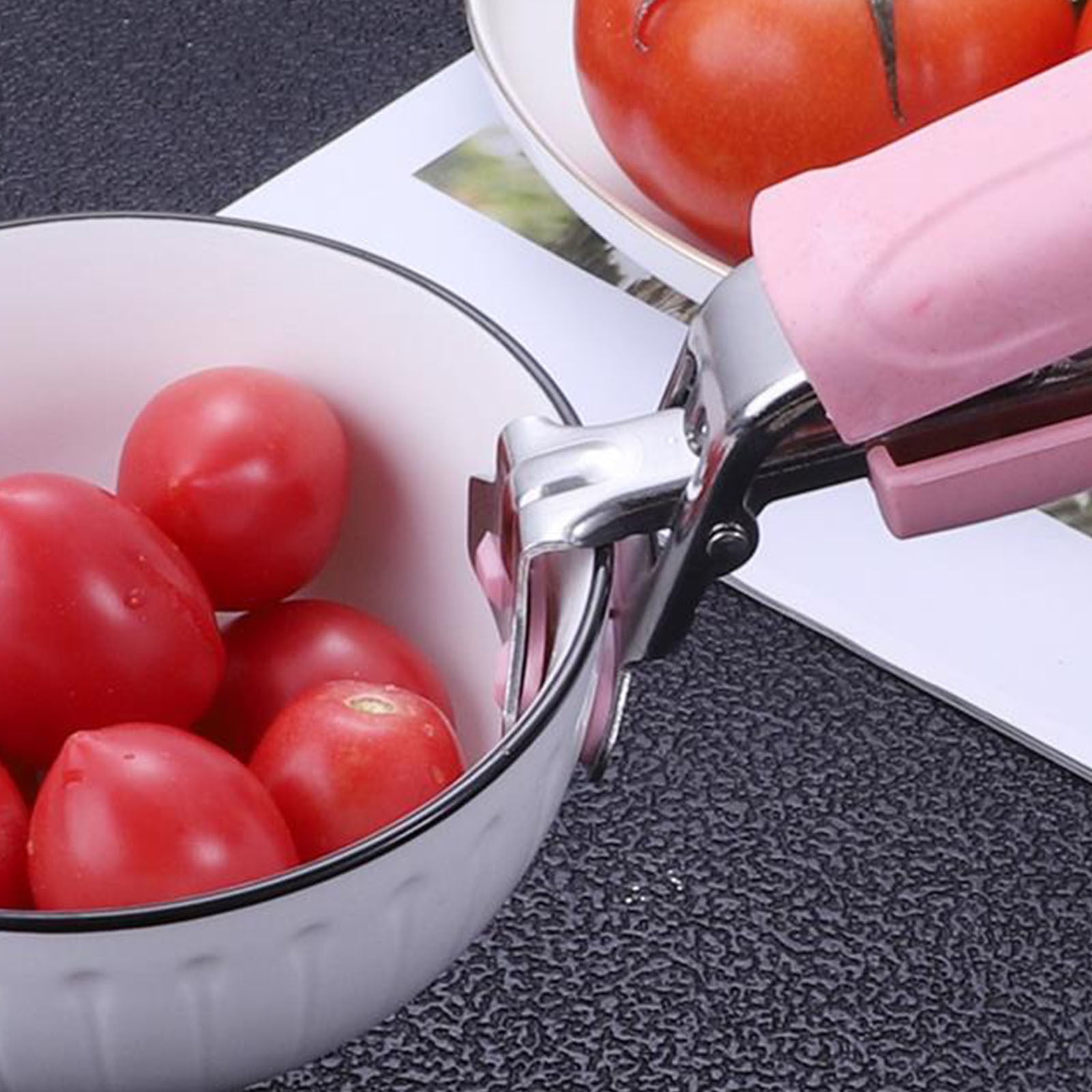 RXIRUCGD Anti-Scald Bowl Holder Clip, Stainless Steel Bowl Extractor ...