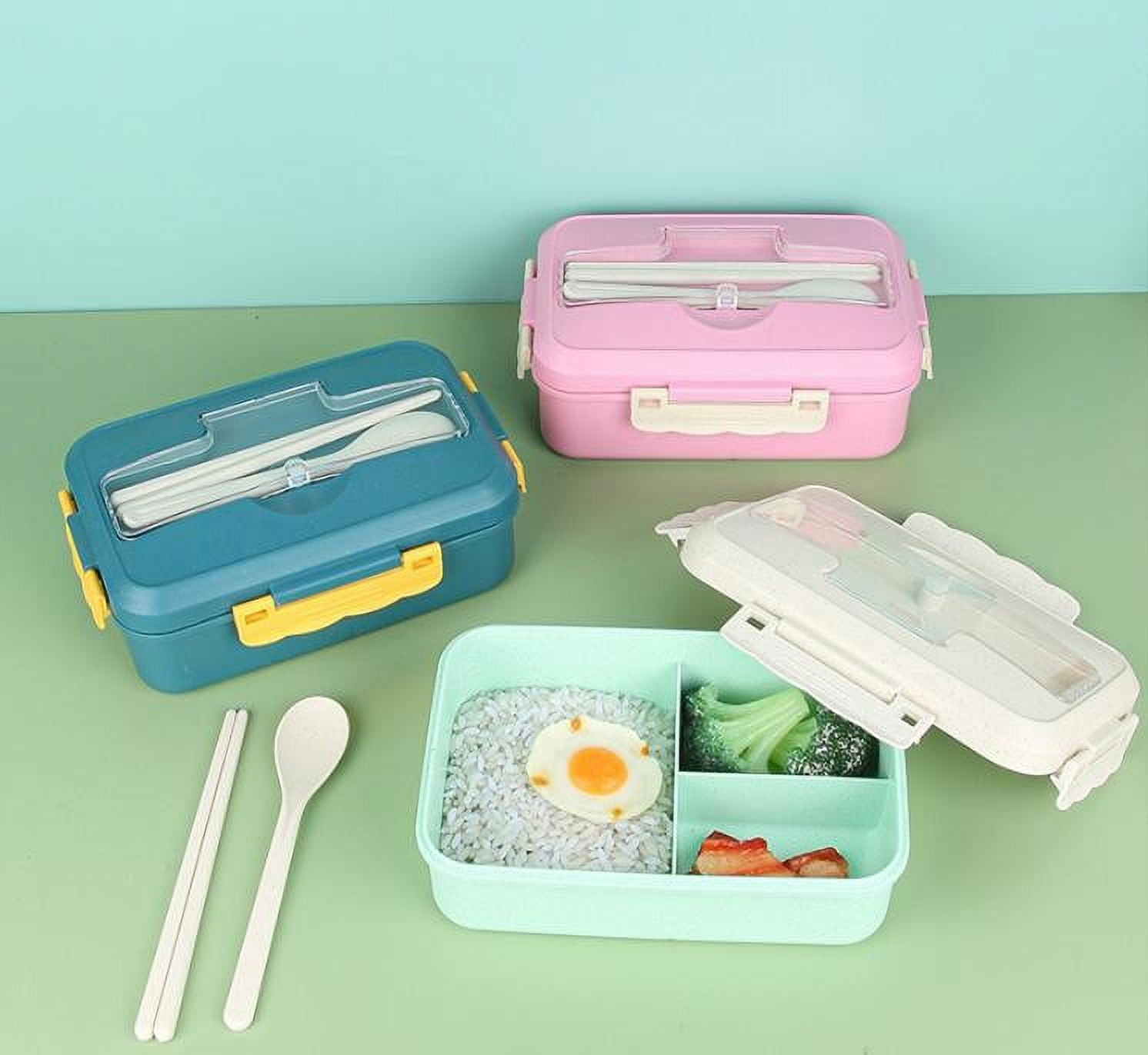 RXIRUCGD Bento Boxes, Youngster Dormitory Lunch Box Microwaveable ...