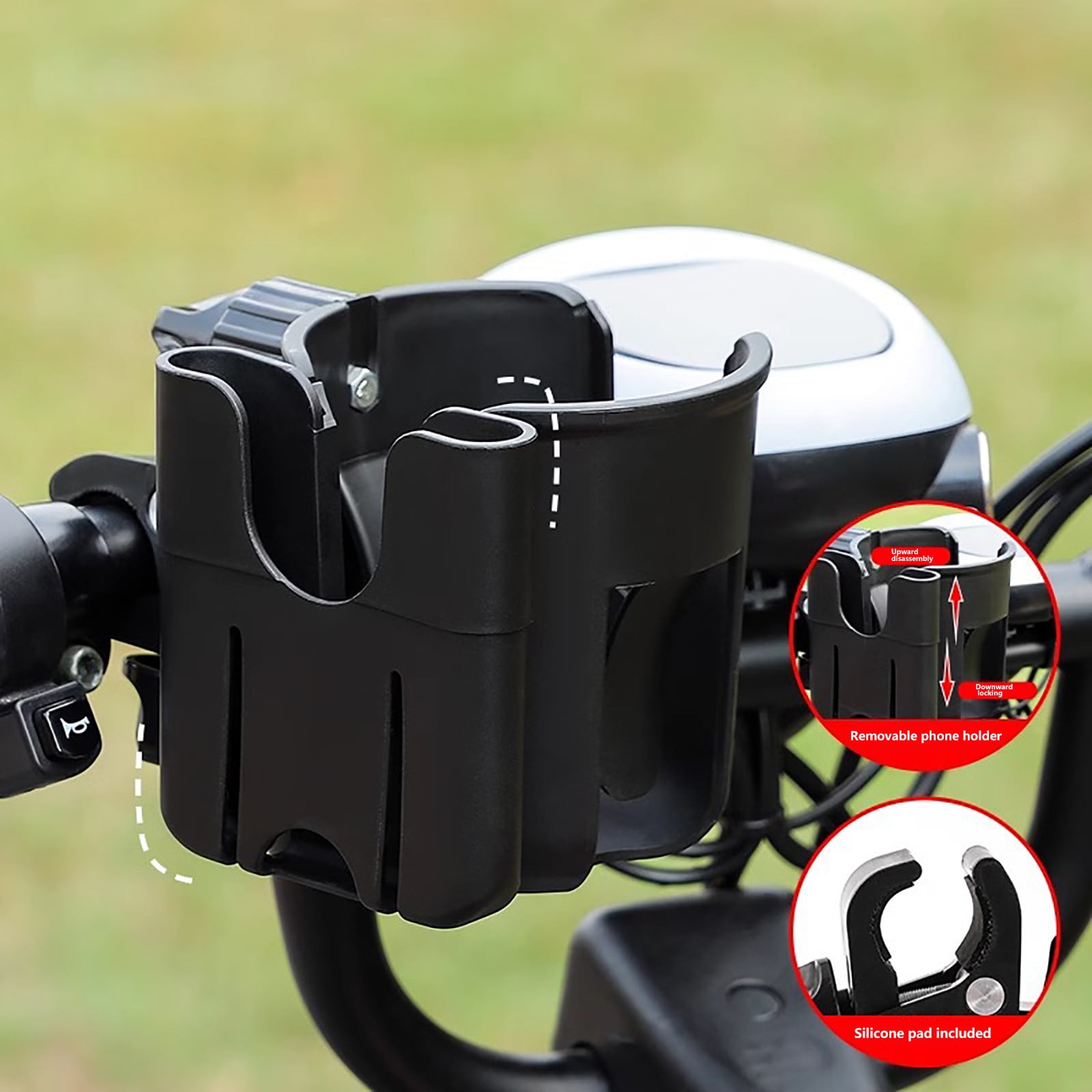 RXIRUCGD Bicycle Cup Holder Water Bottle Holder, Electric Scooter Cup ...