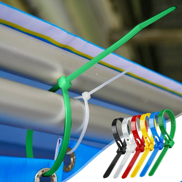 RXIRUCGD Buckle Locking Premium Nylon Cable Wire Ties Loose Buckle ...