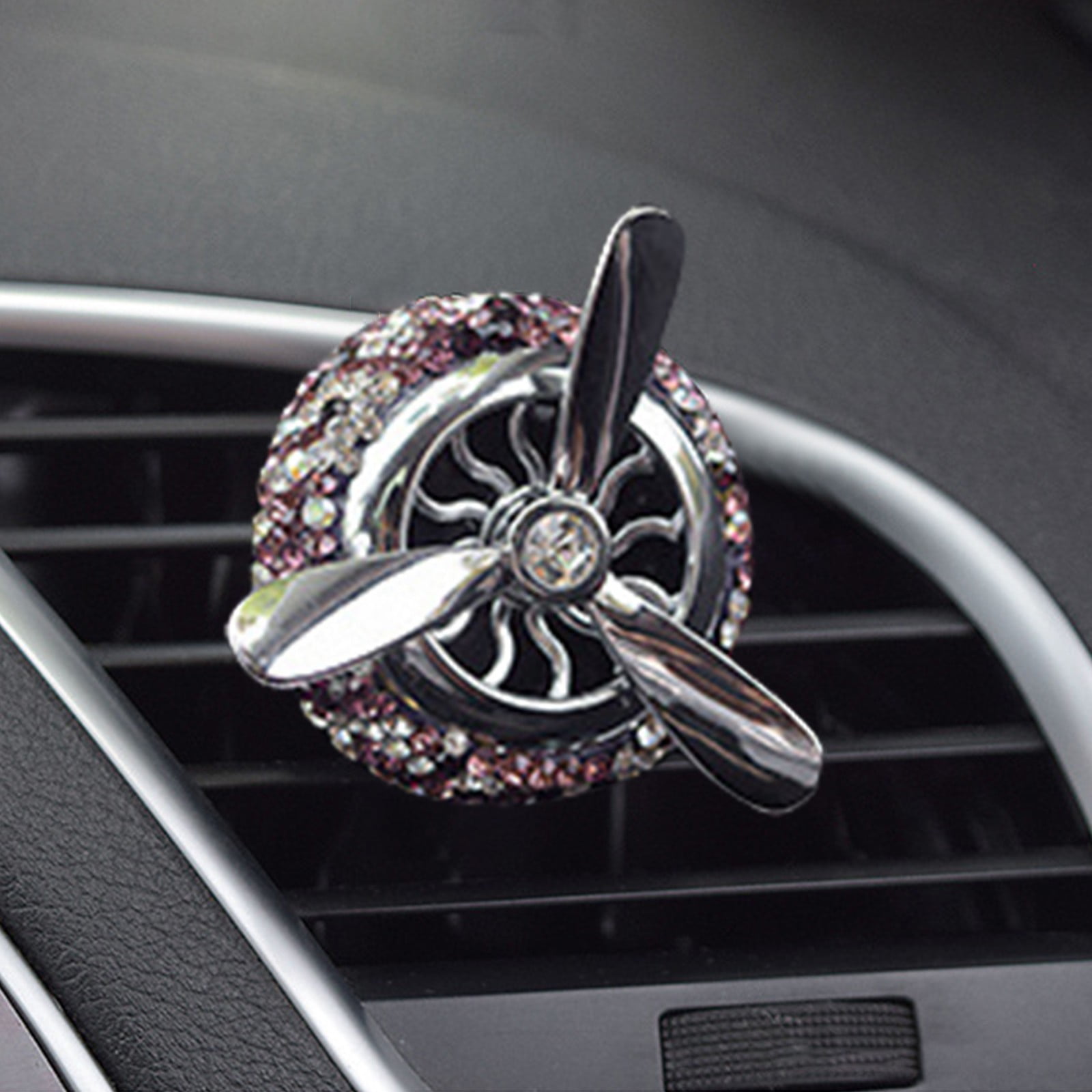 RXIRUCGD Car Diamond Perfume Ambience Conditioner Outlet Perfume,Purple ...