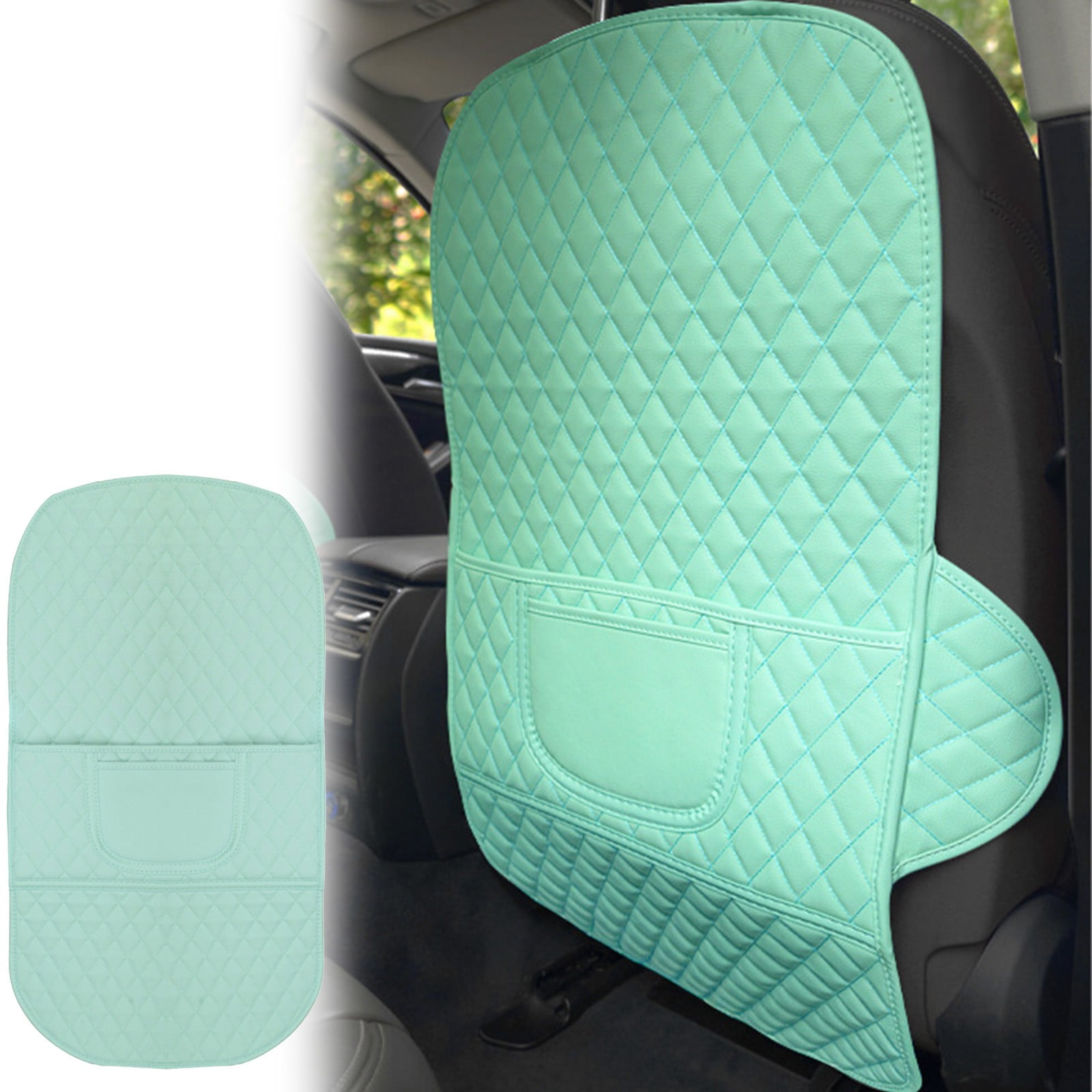 RXIRUCGD Car Kick Mats Car Back Seat Protector, Car Seat Back Kick Pad ...