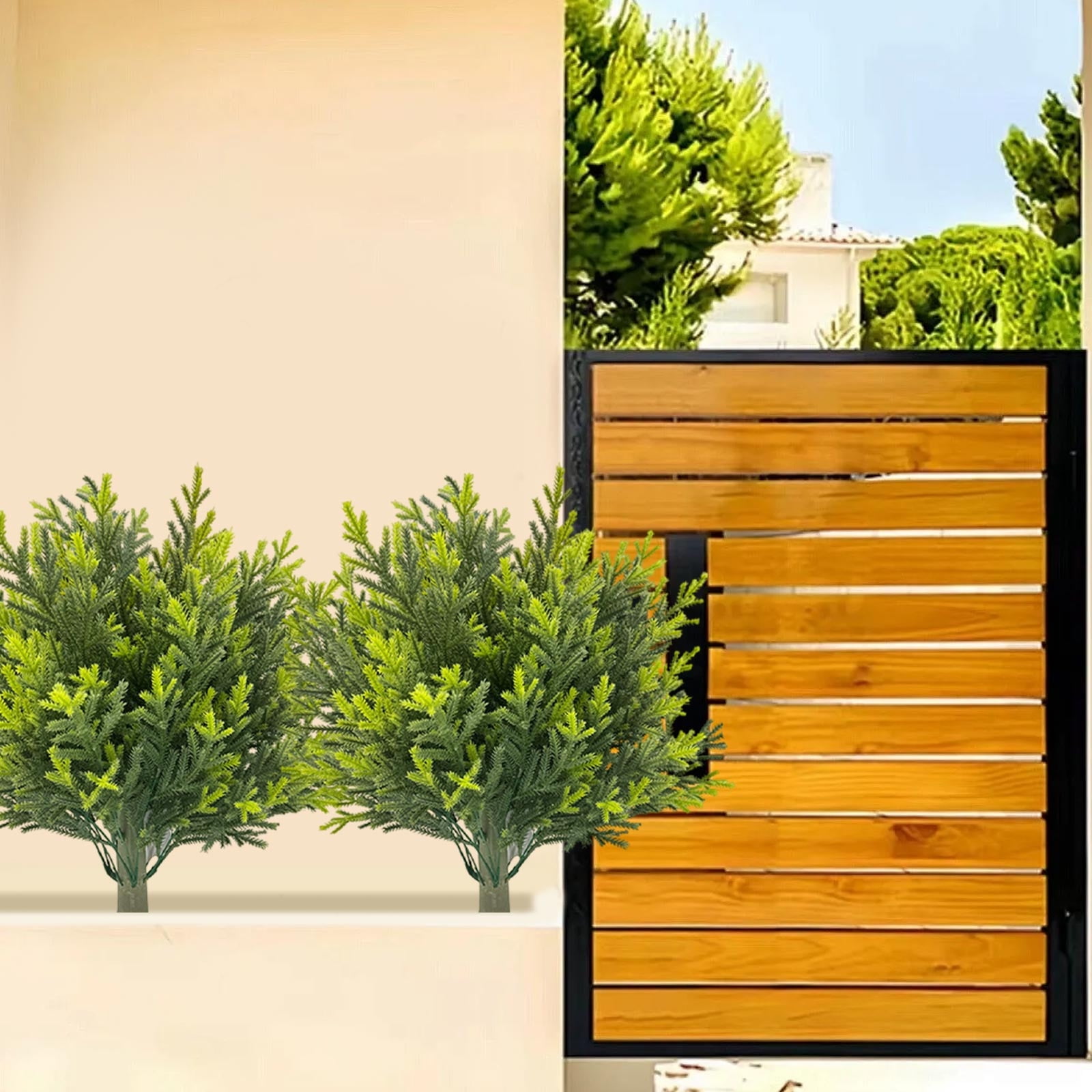 RXIRUCGD Cedar Topiary Ball Faux Trees with Ground Spike - Outdoor ...