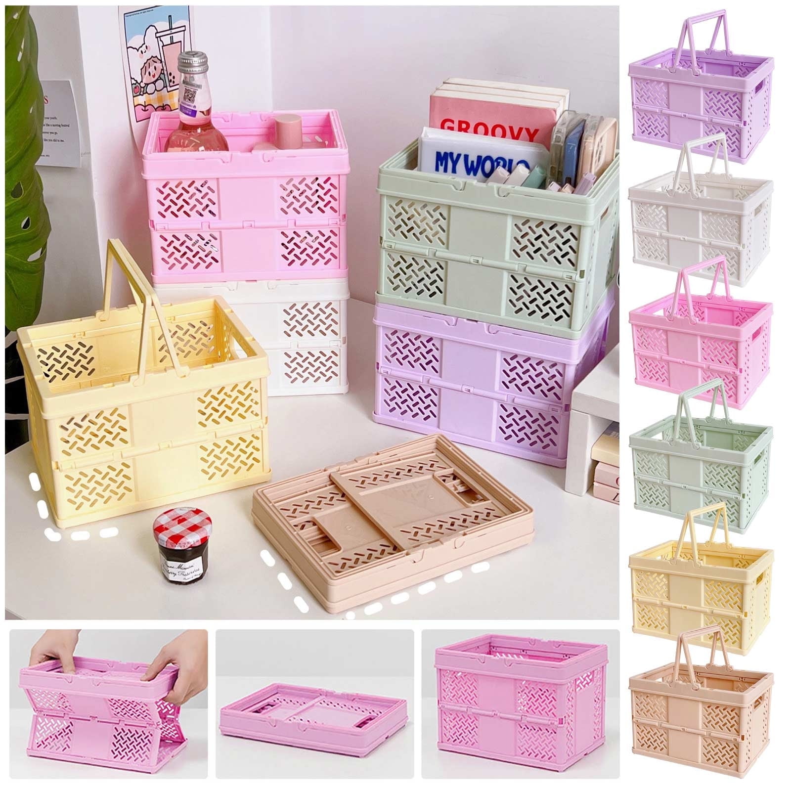 RXIRUCGD Collapsible Carry Basket with Ventilated Design - Lightweight ...