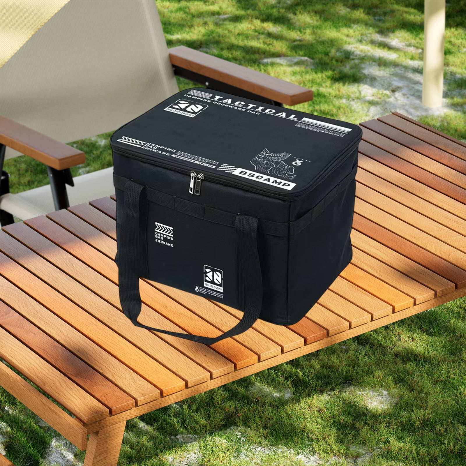 RXIRUCGD Collapsible Outdoor Storage Container with Reinforced Support ...