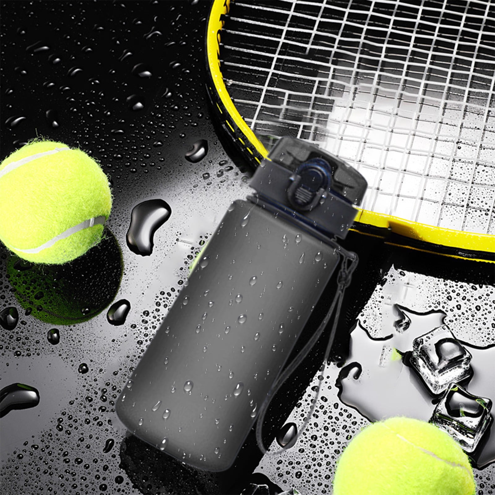 RXIRUCGD Compact Leak-Resistant Sports Water Bottle with Secure Lid ...