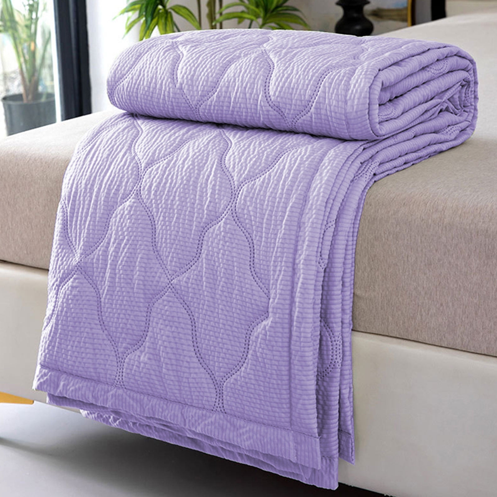 RXIRUCGD Cooling Bubble Gauze Summer Quilt with Moisture-Wicking ...
