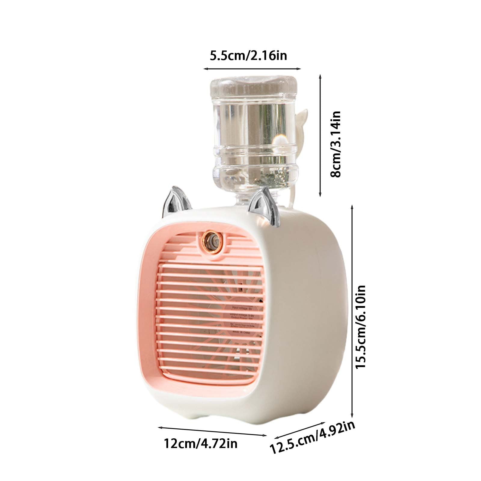 RXIRUCGD Desk Fan, Water Conditioning Fan Mini Fan USB Fan Desktop ...