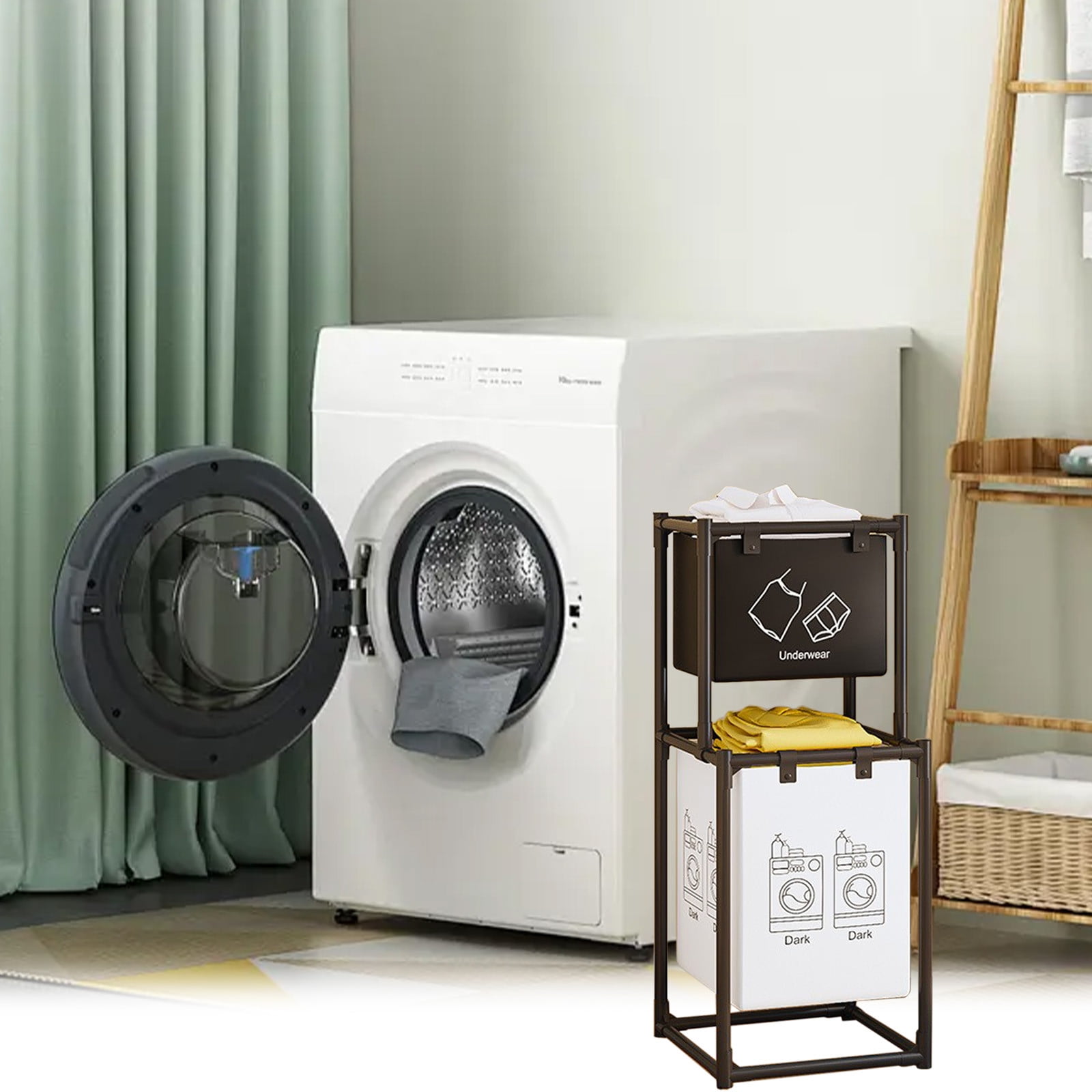 RXIRUCGD Dirty Laundry Storage Rack, Large Capacity Laundry Basket for ...