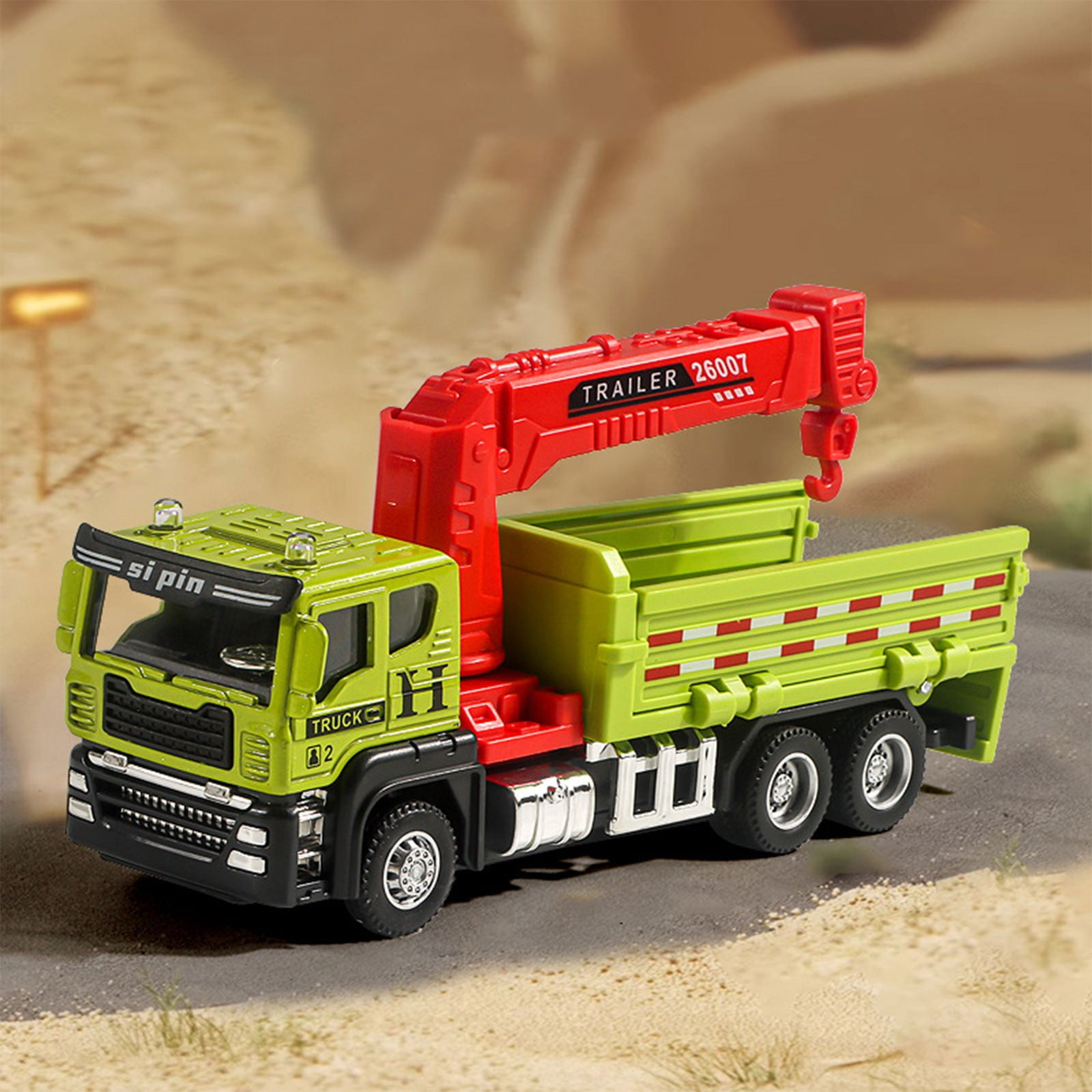 RXIRUCGD Durable Alloy Construction Vehicle Toy Set for Kids, Realistic ...