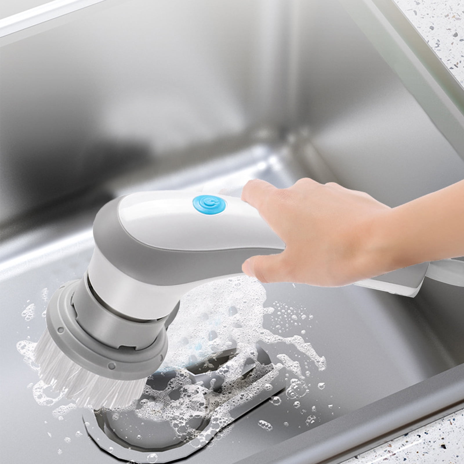 RXIRUCGD Electric Spin Scrubber, Cordless Shower Scrubber with 3 Brush ...