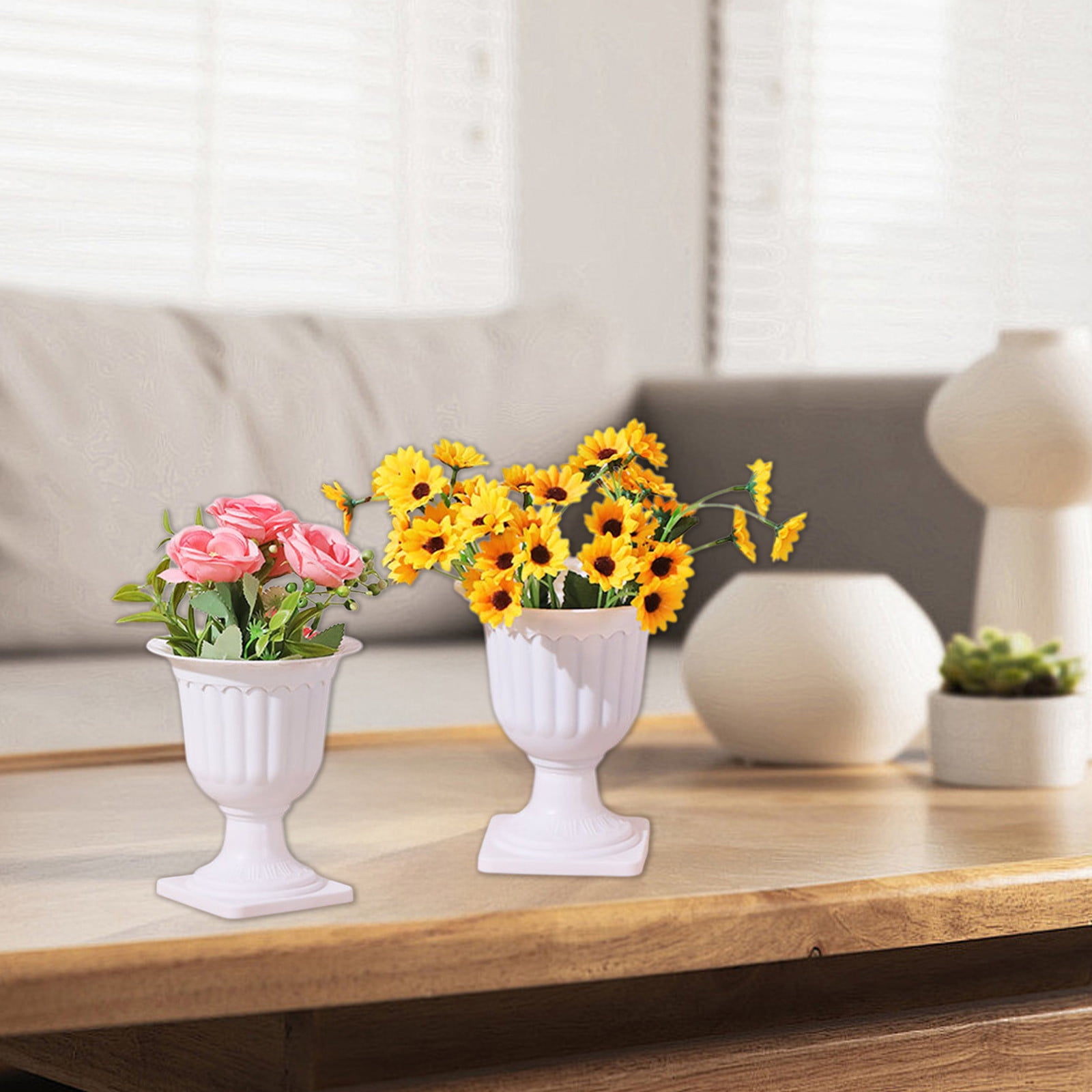 RXIRUCGD European Roman Style Plastic Planter with Detachable Design ...