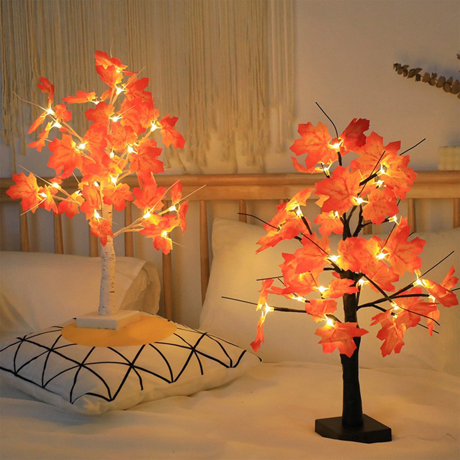 RXIRUCGD Fall Tree Light LED Lamp, Thanksgiving Maple Tree Harvests ...