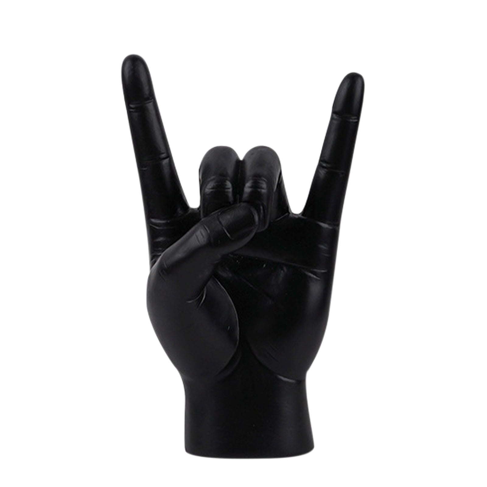 RXIRUCGD Finger Statues Decor, Sign Metal Gift Resin Hand Decoration ...