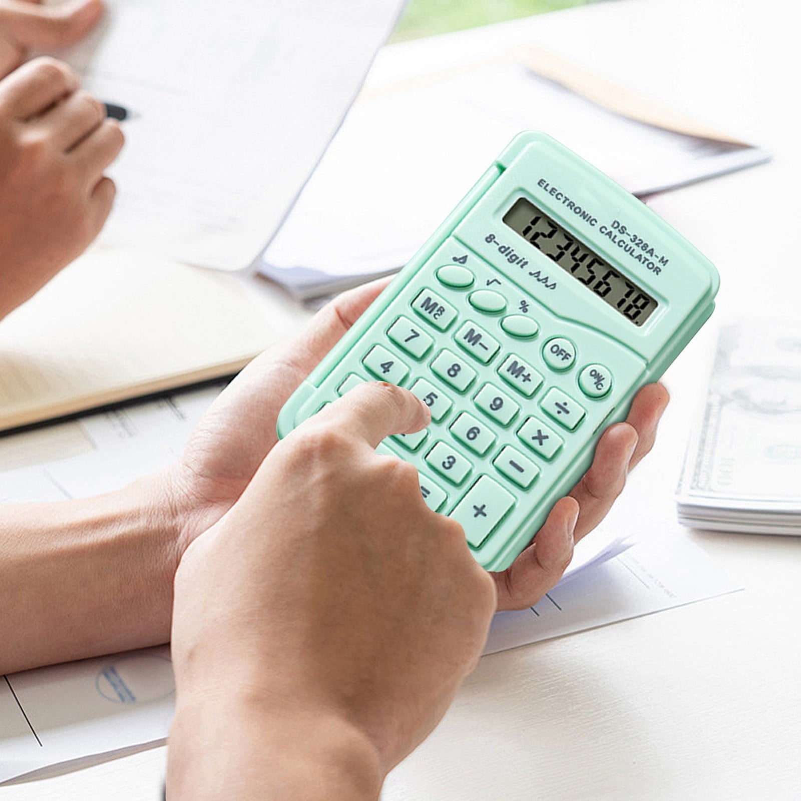 RXIRUCGD Flip Cover Pocket Calculator with Basic Functions - Compact ...