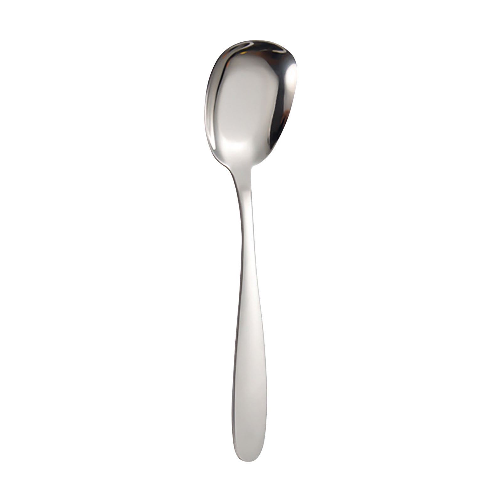 RXIRUCGD Food Spoon Ladle, Stainless Steel Spoon Flat Bottom Spoon ...