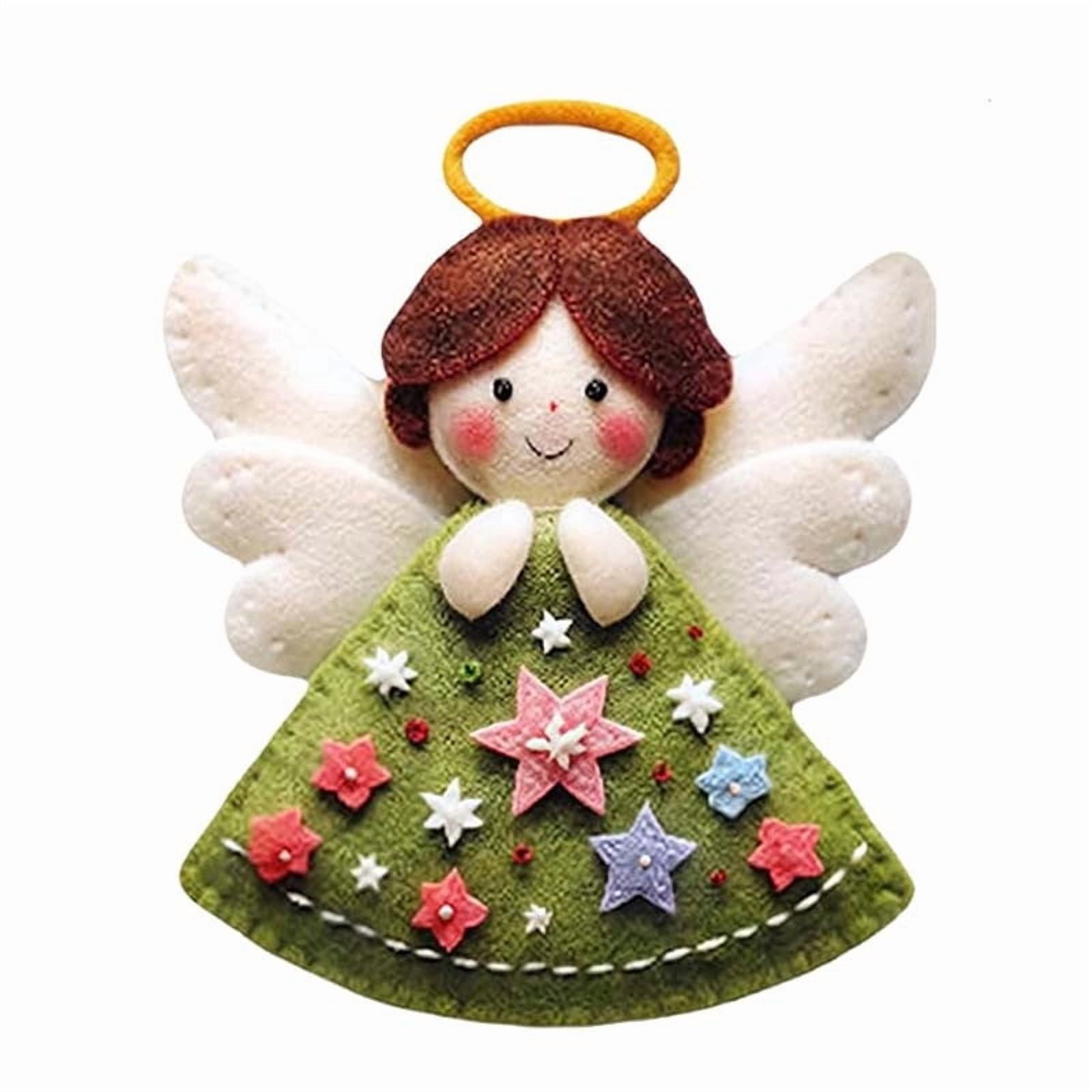 RXIRUCGD Handmade Felt Angel Ornament DIY Craft Kit - Complete ...