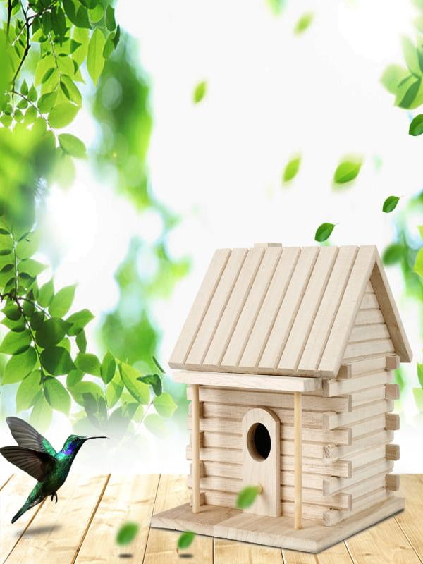 RXIRUCGD Innovative Wall-Mounted Bird Habitat - Wooden Bird Shelter ...