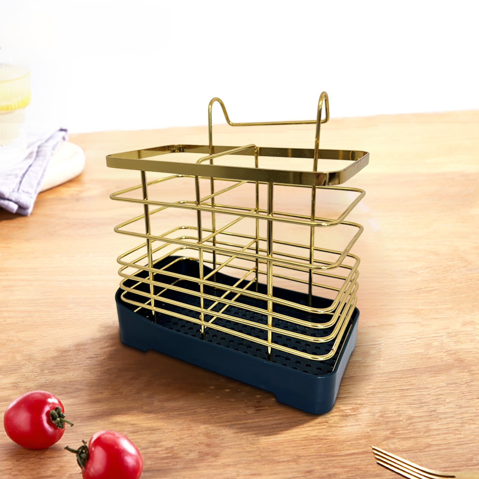 RXIRUCGD Iron Wall Mounted Utensil Organizer - Multi-Functional Storage ...