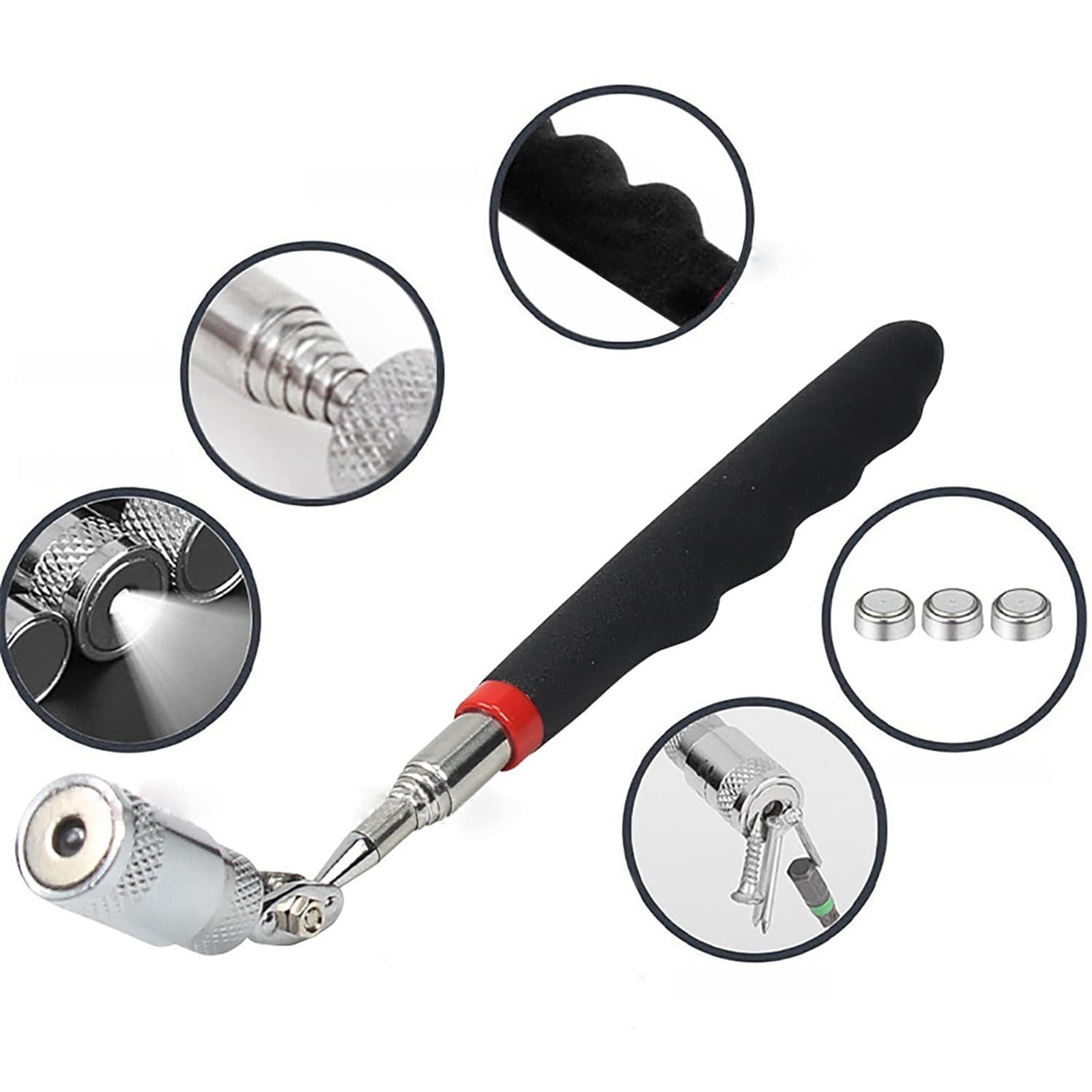 RXIRUCGD LED Retractable Magnetic Pick-up With LightMagnetic ...