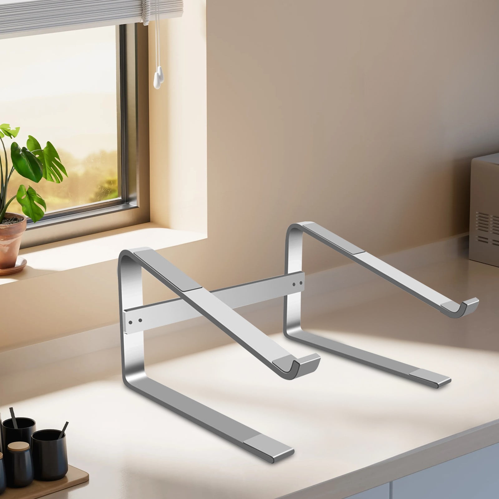 RXIRUCGD Laptop Stand, Laptop Stand Metal Aluminum Alloy Desktop With ...